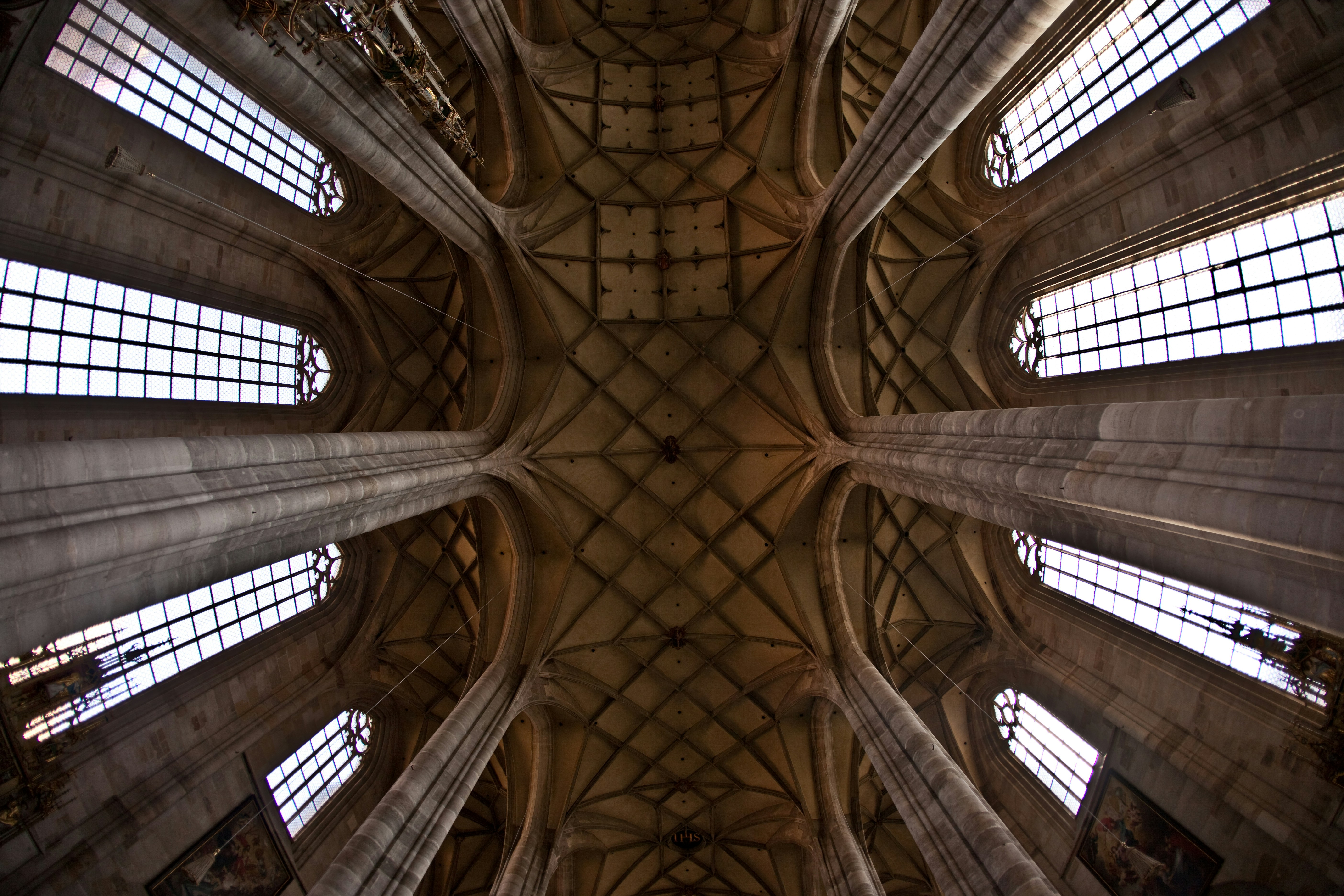 A large domed ceiling with many windows photo – Free Church Image on ...