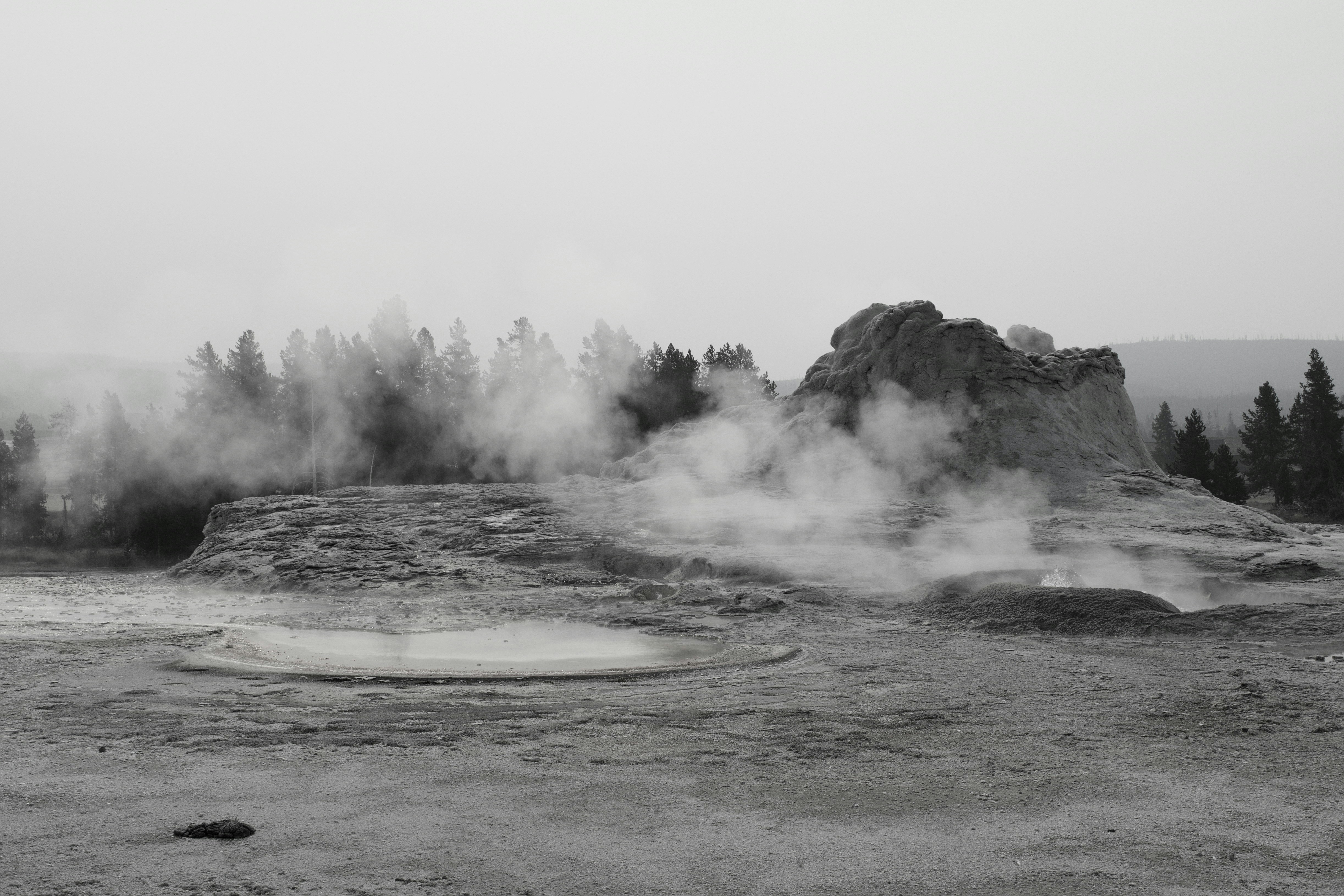 A large explosion in a field photo – Free Yellowstone national park ...