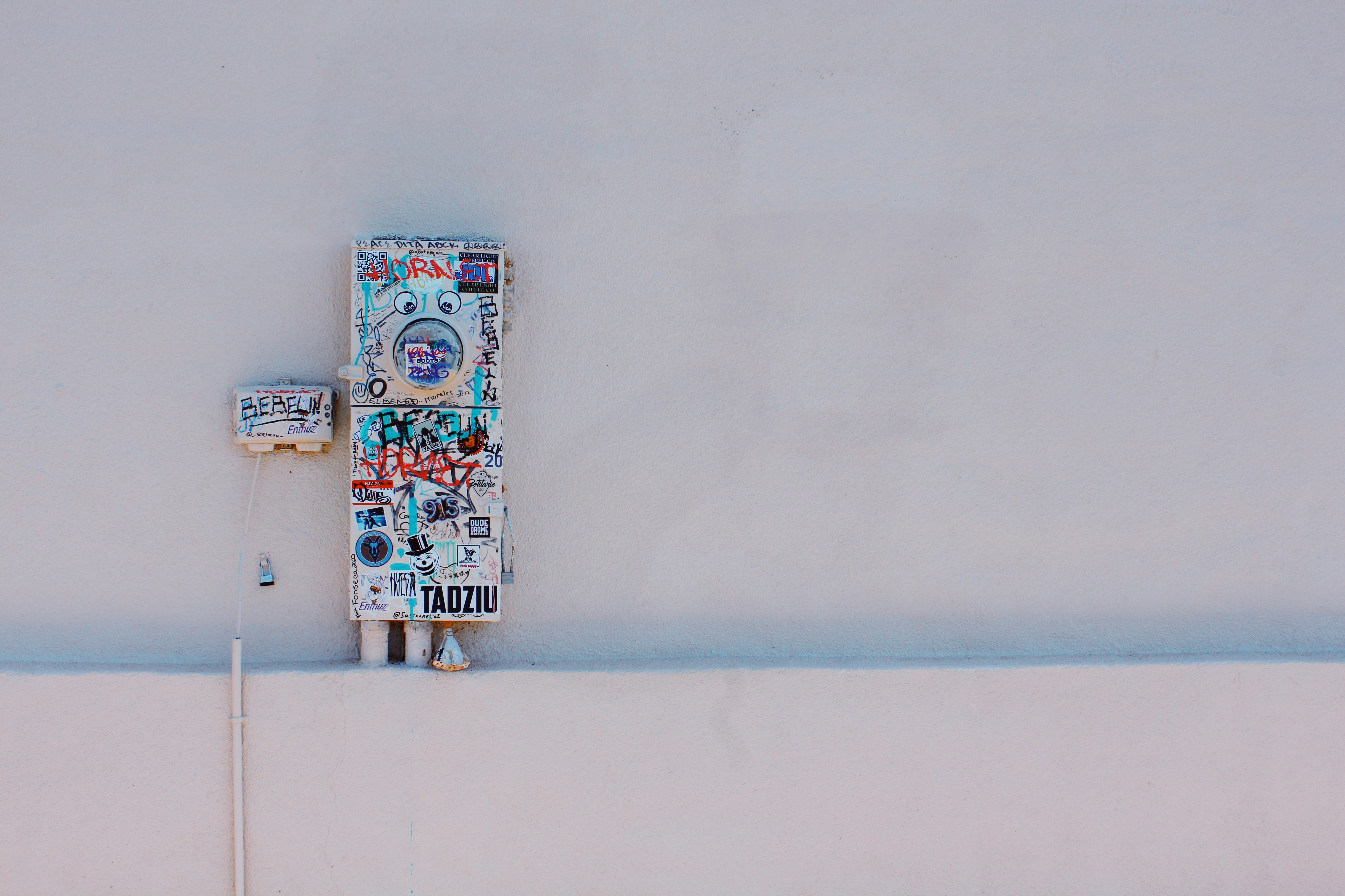 Graffiti Box on a Quiet Wall