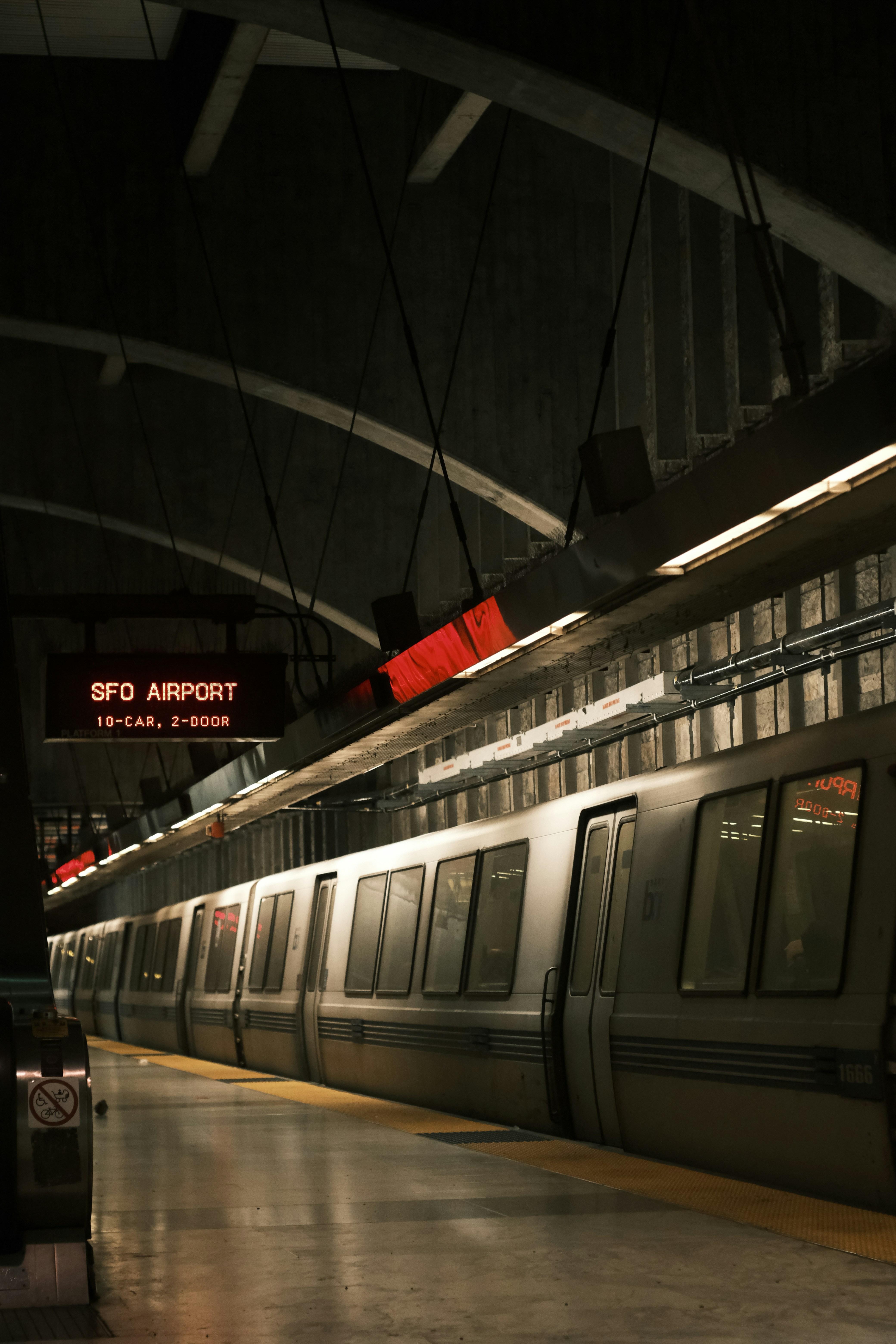 Midnight Rails at SFO: A Nearly Silent Platform
