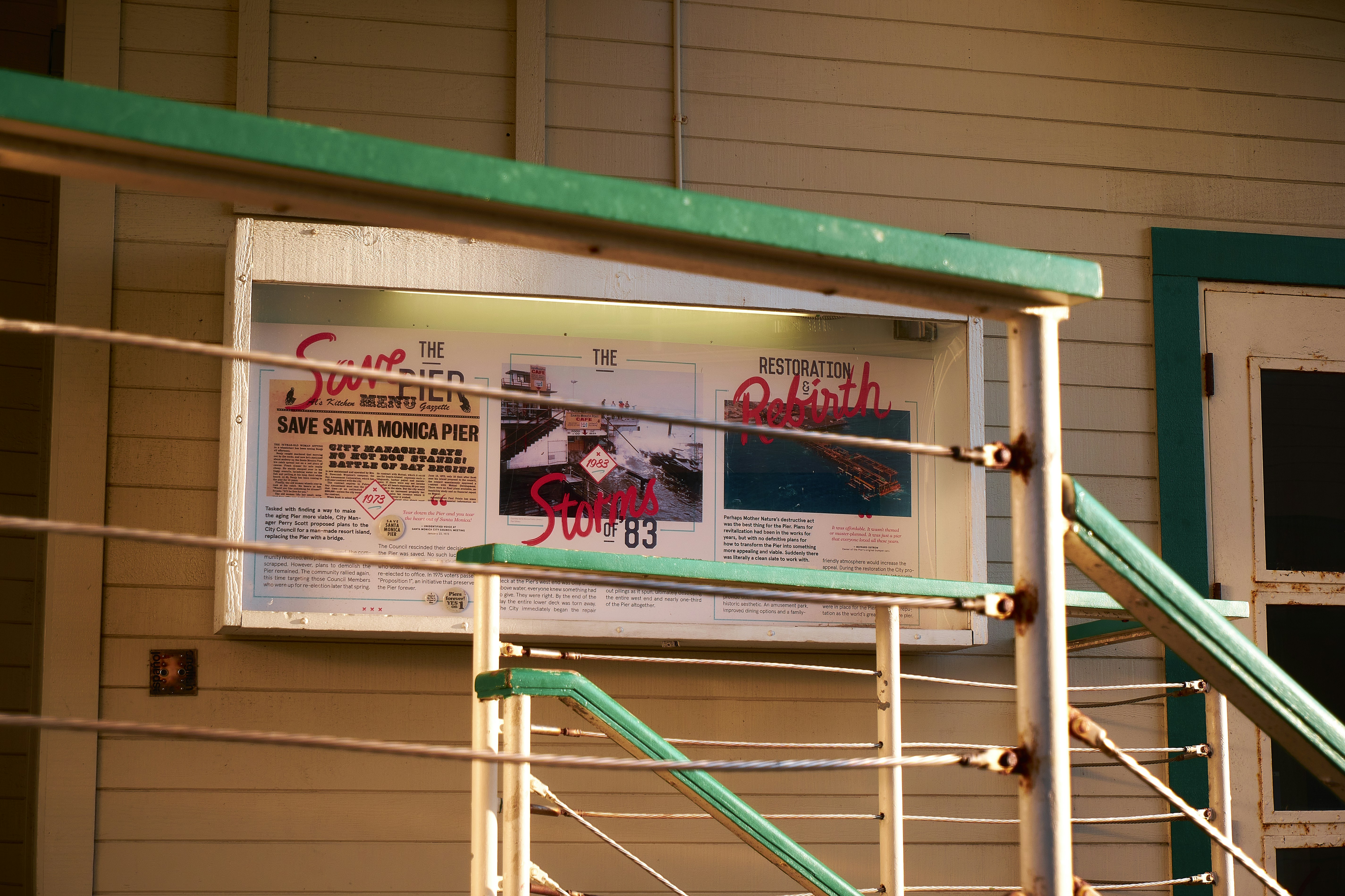 A sign on a railing photo – Free Santa monica pier Image on Unsplash