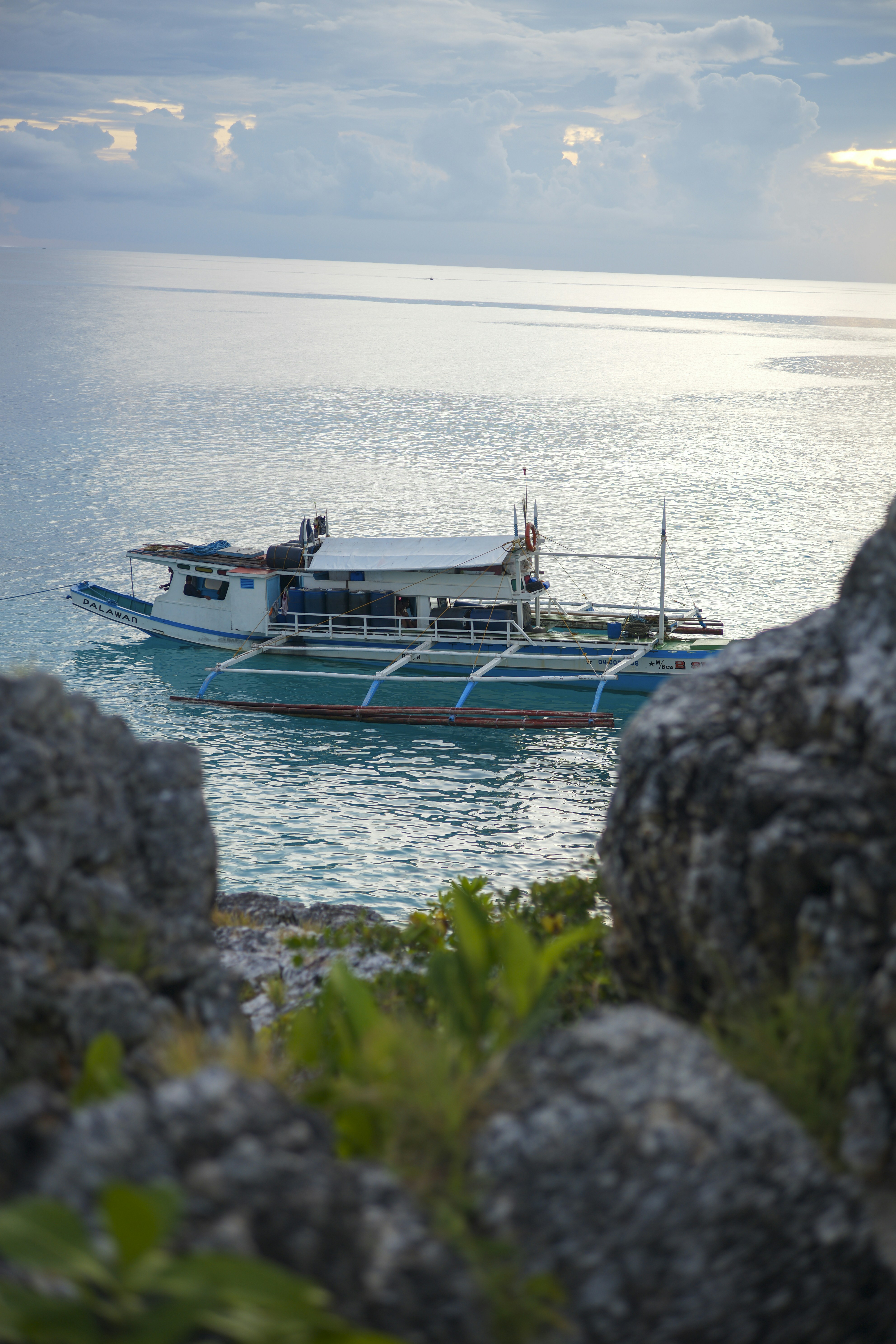 a boat in the water