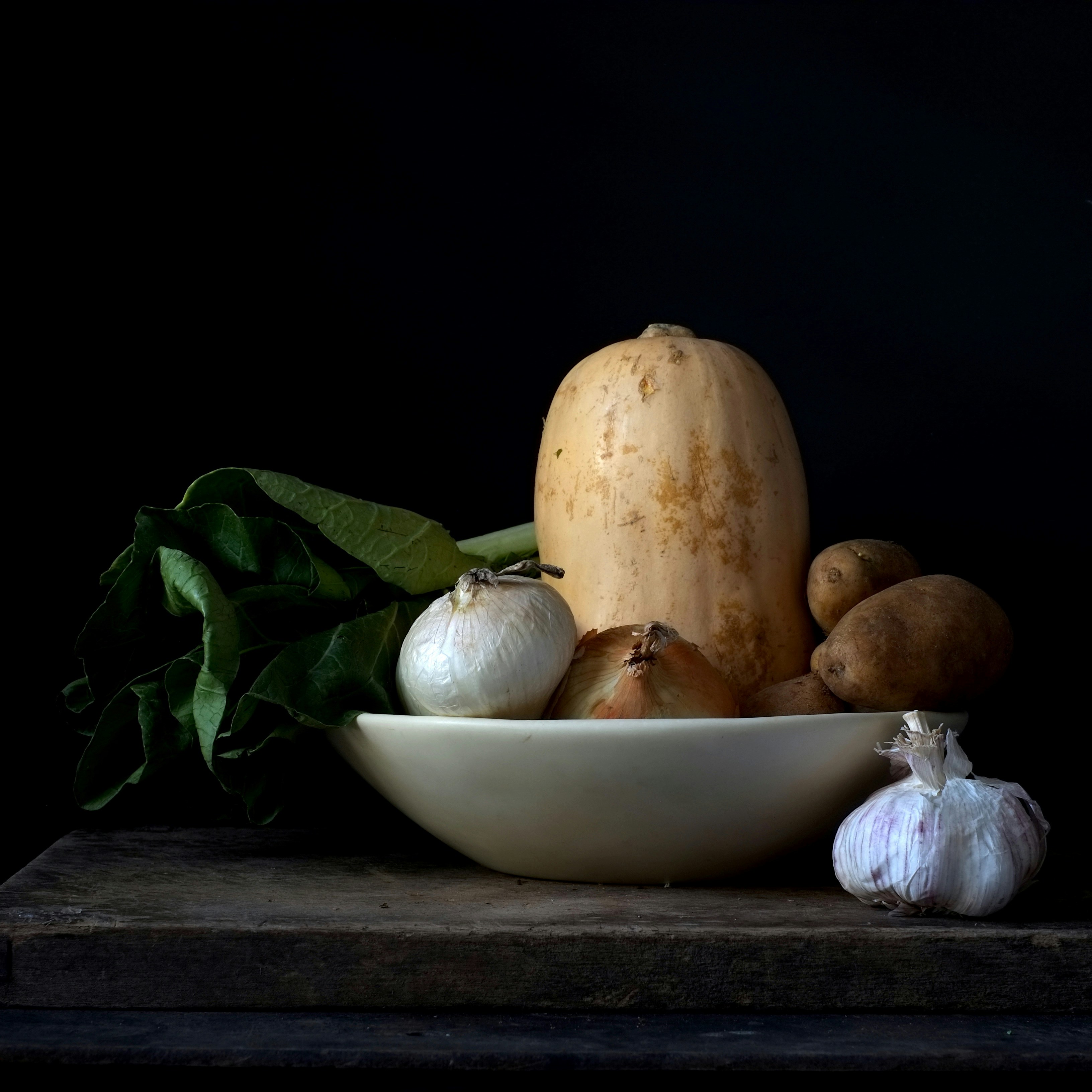 Midnight Harvest: The Pale Butternut Anchored by Shadow