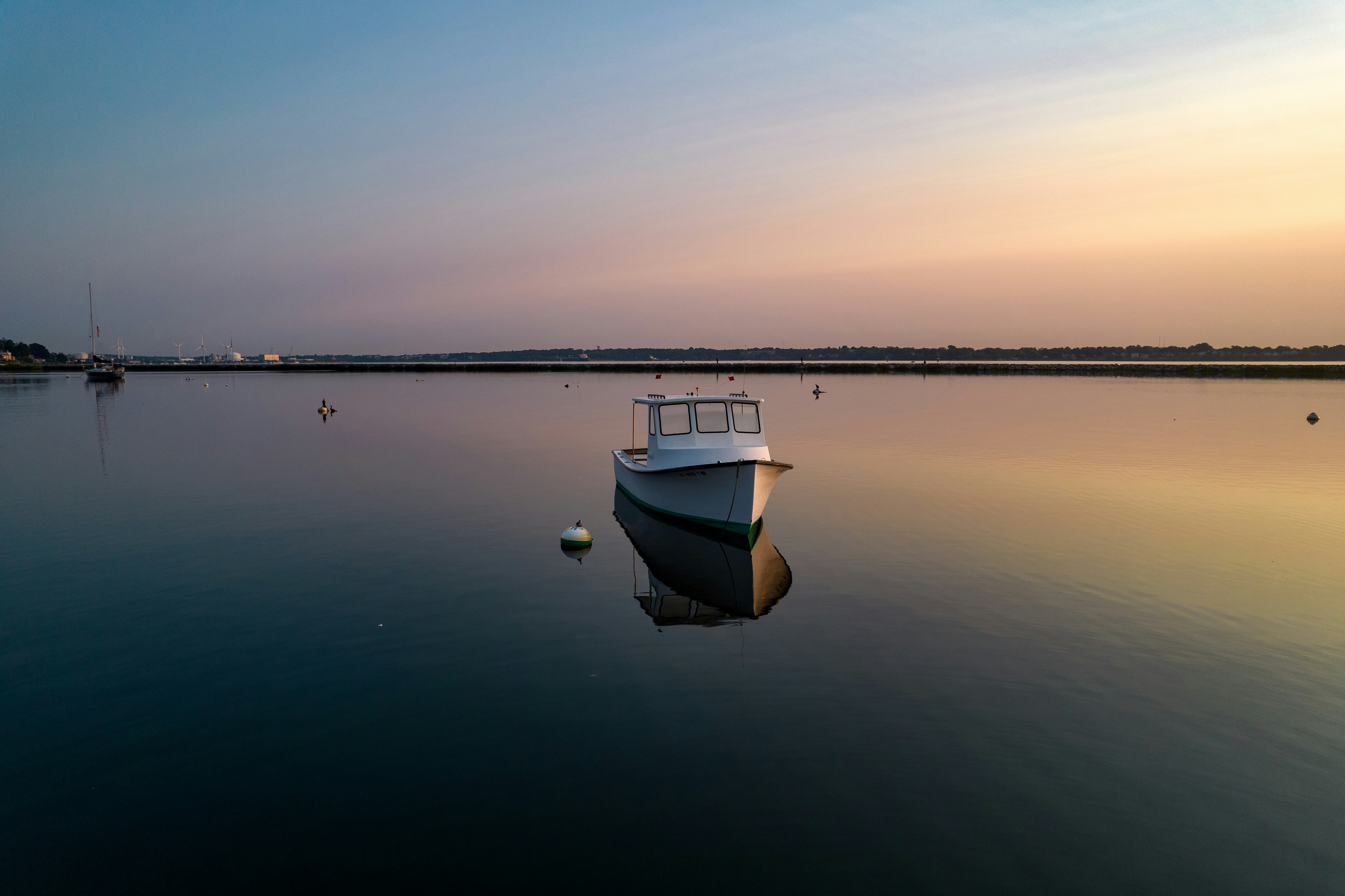 a boat on the water