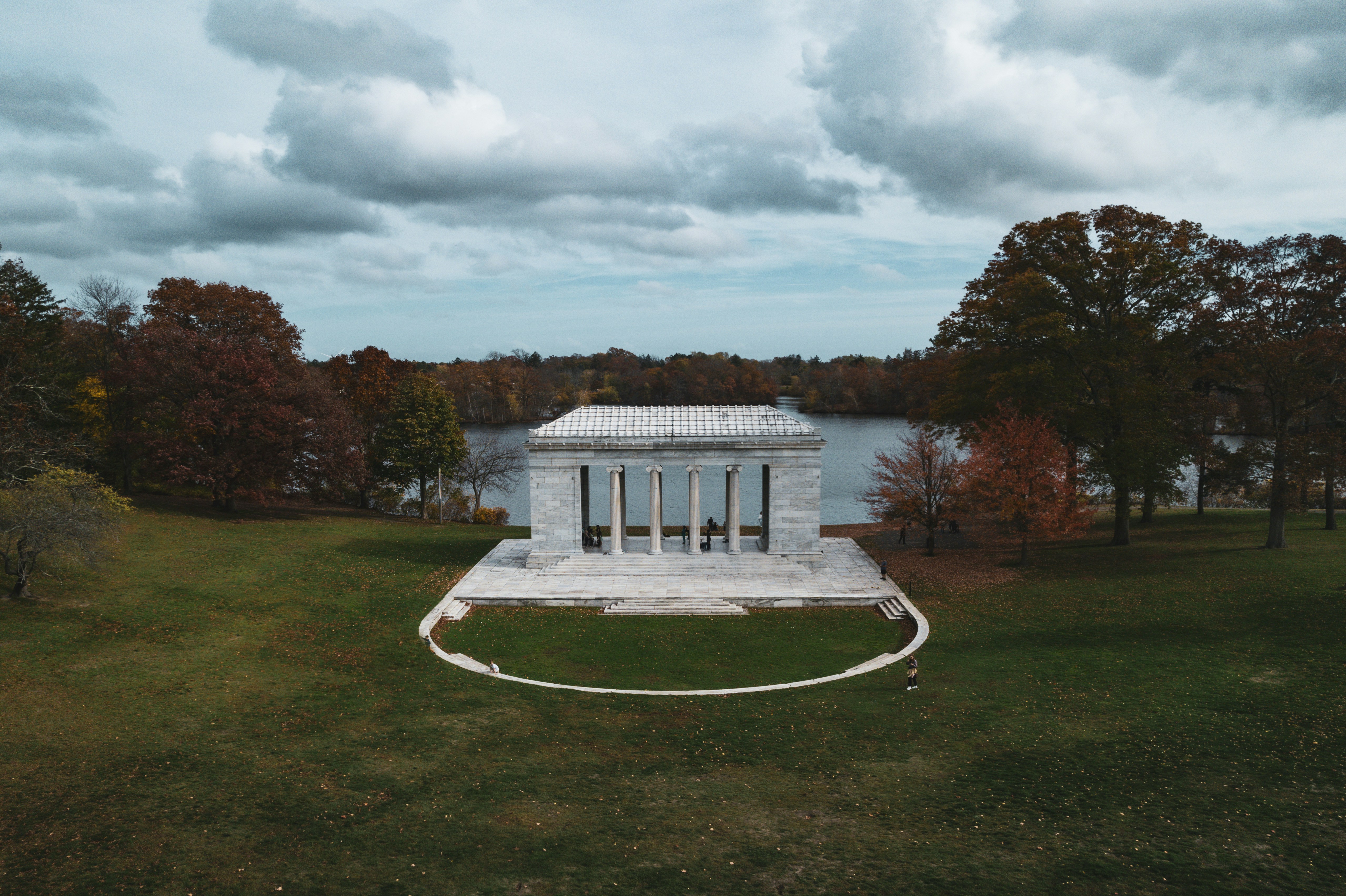 Serenity by the Lake: Aerial Perspective