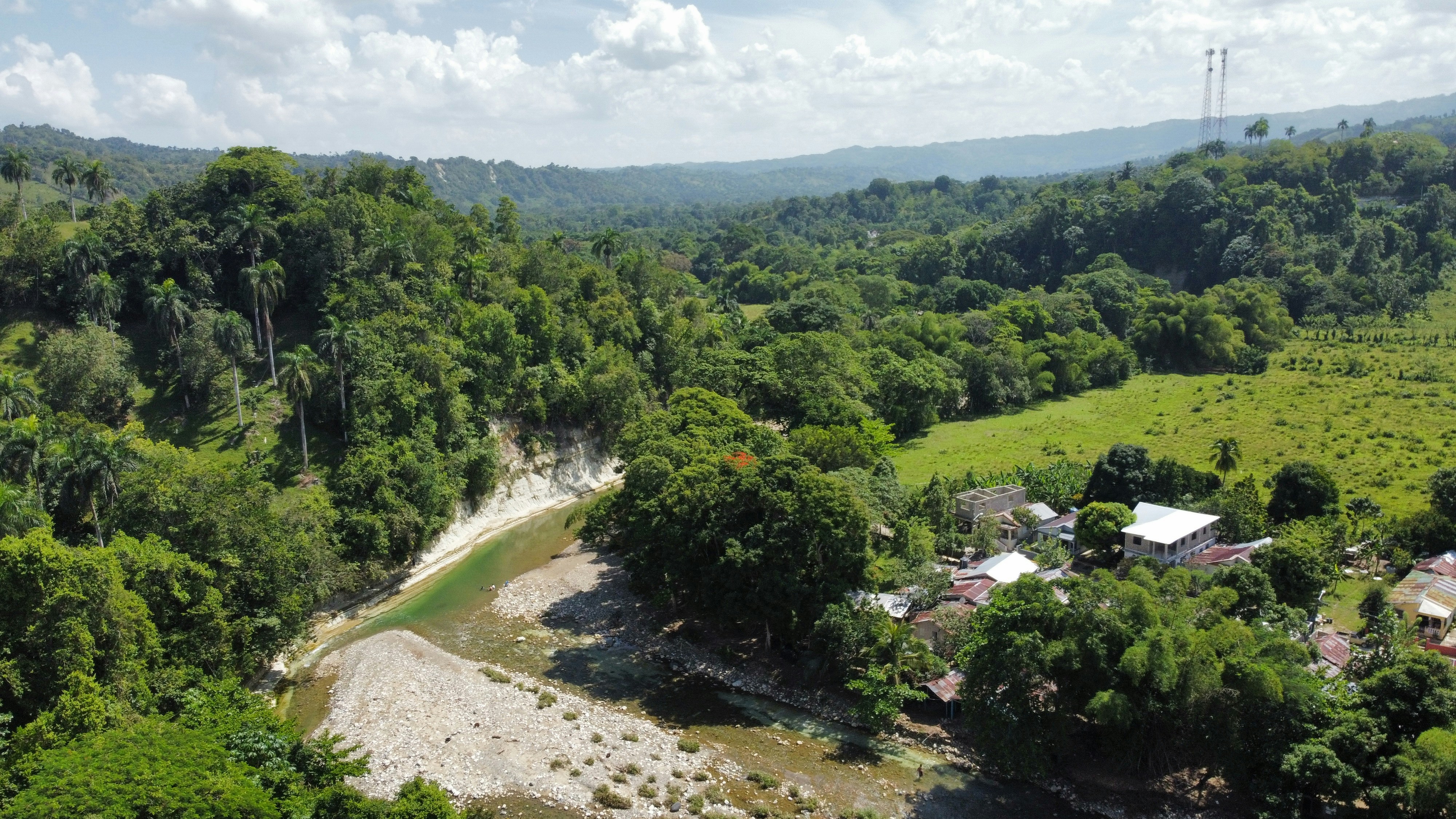 Une rivière qui traverse une forêt photo – Photo République Dominicaine ...