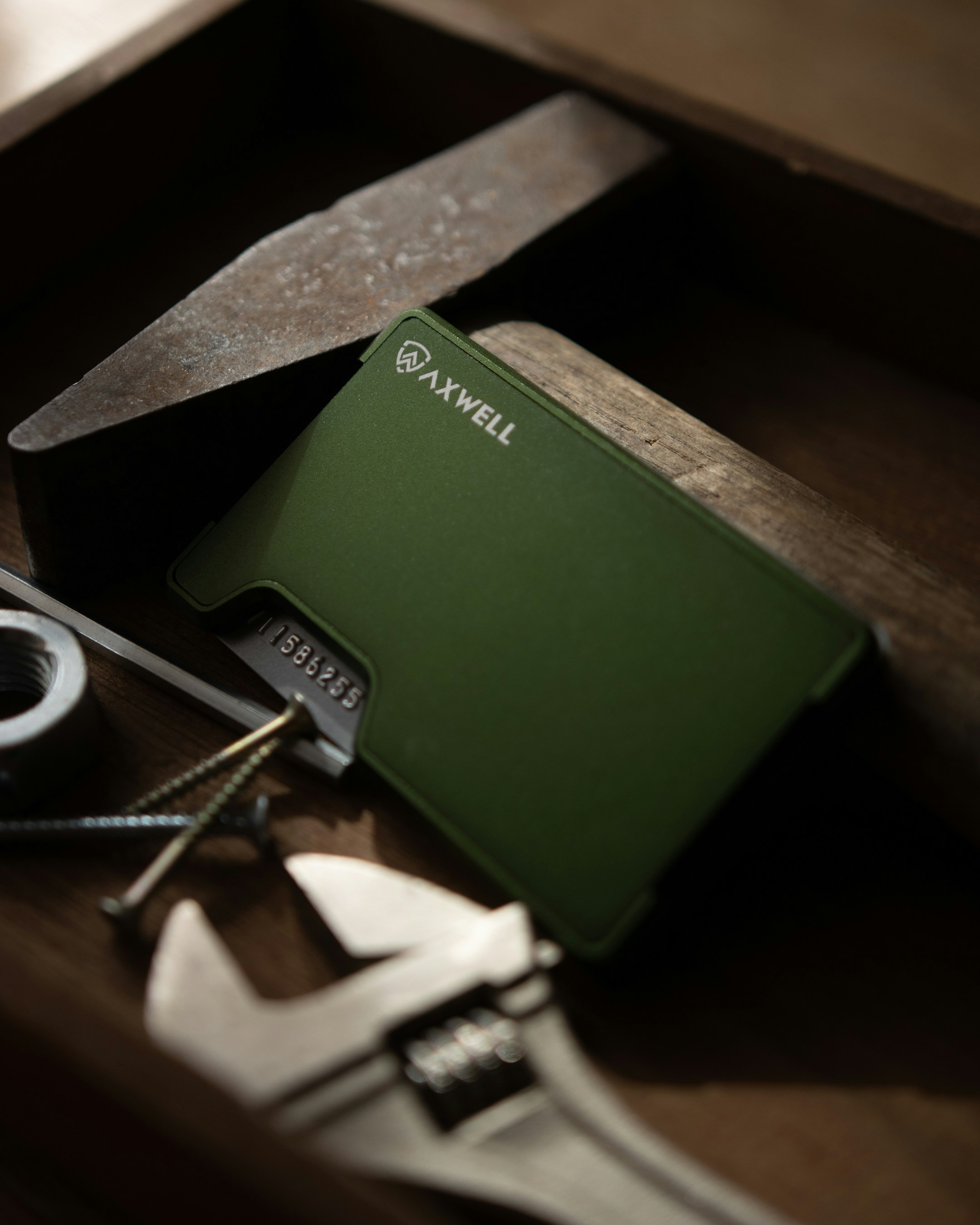 Green Vault Card in a Rustic Drawer