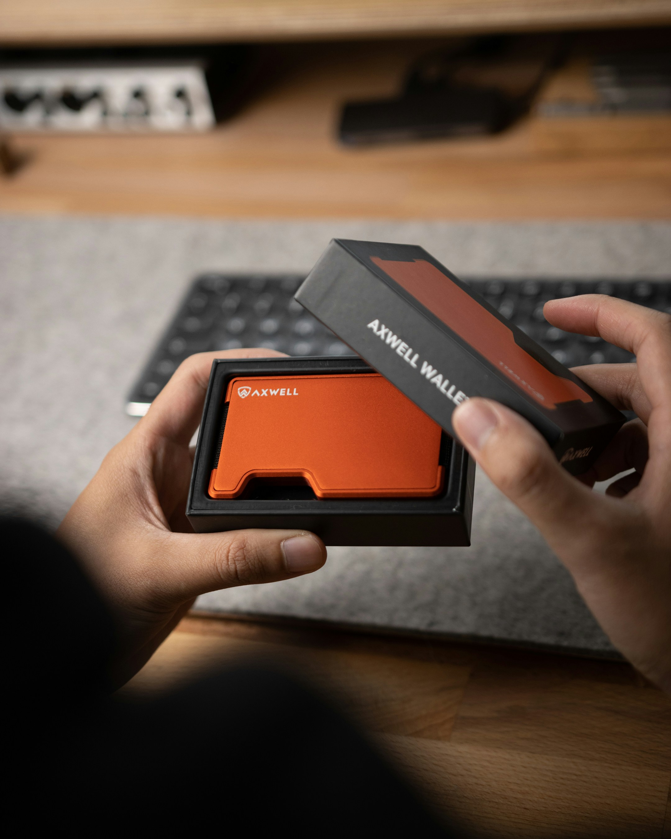 Bright Orange Pocket Vault: Unboxing an Axwell Card Wallet