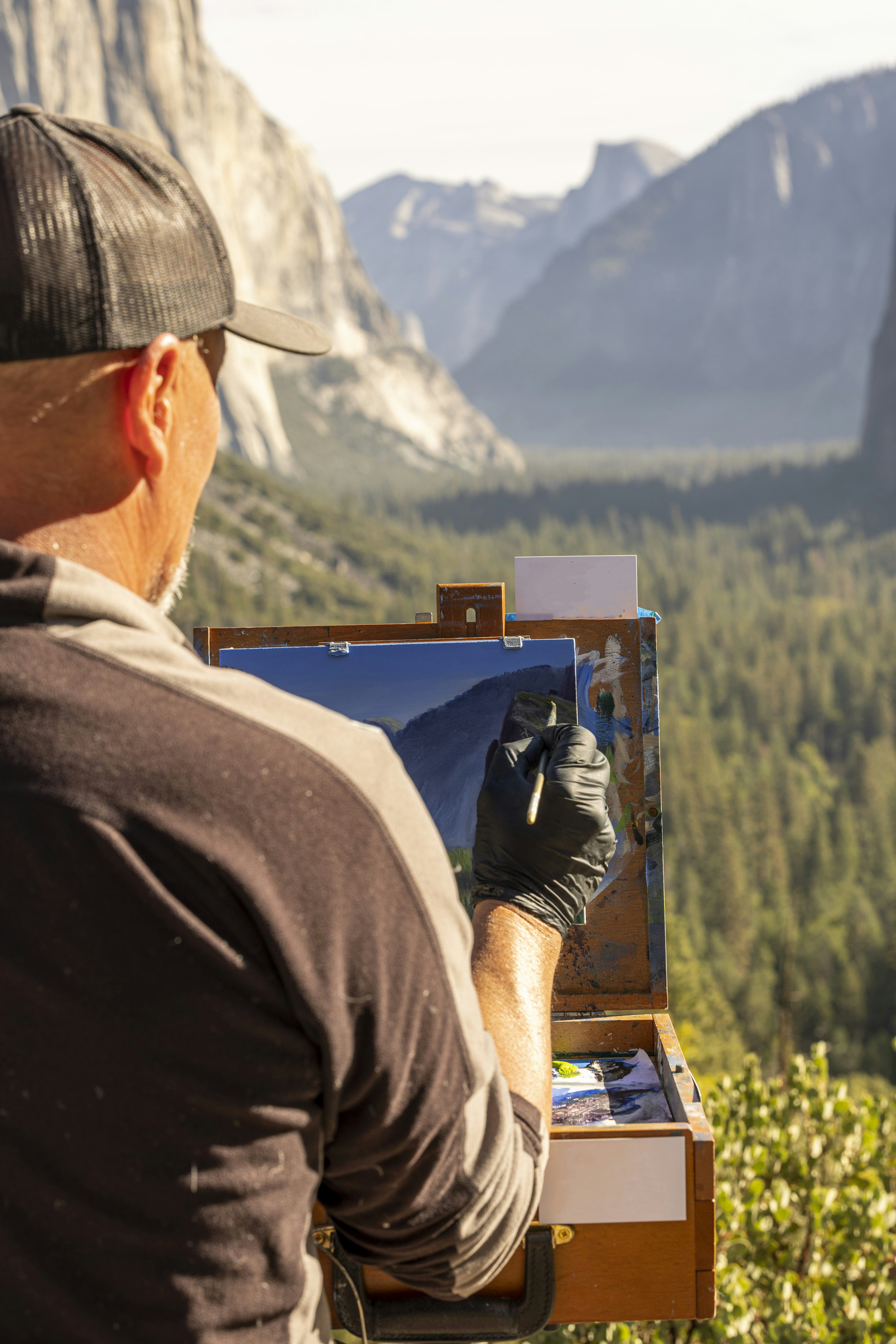 Palette and Peaks: An Artist at Work Beneath Cathedral Valleys