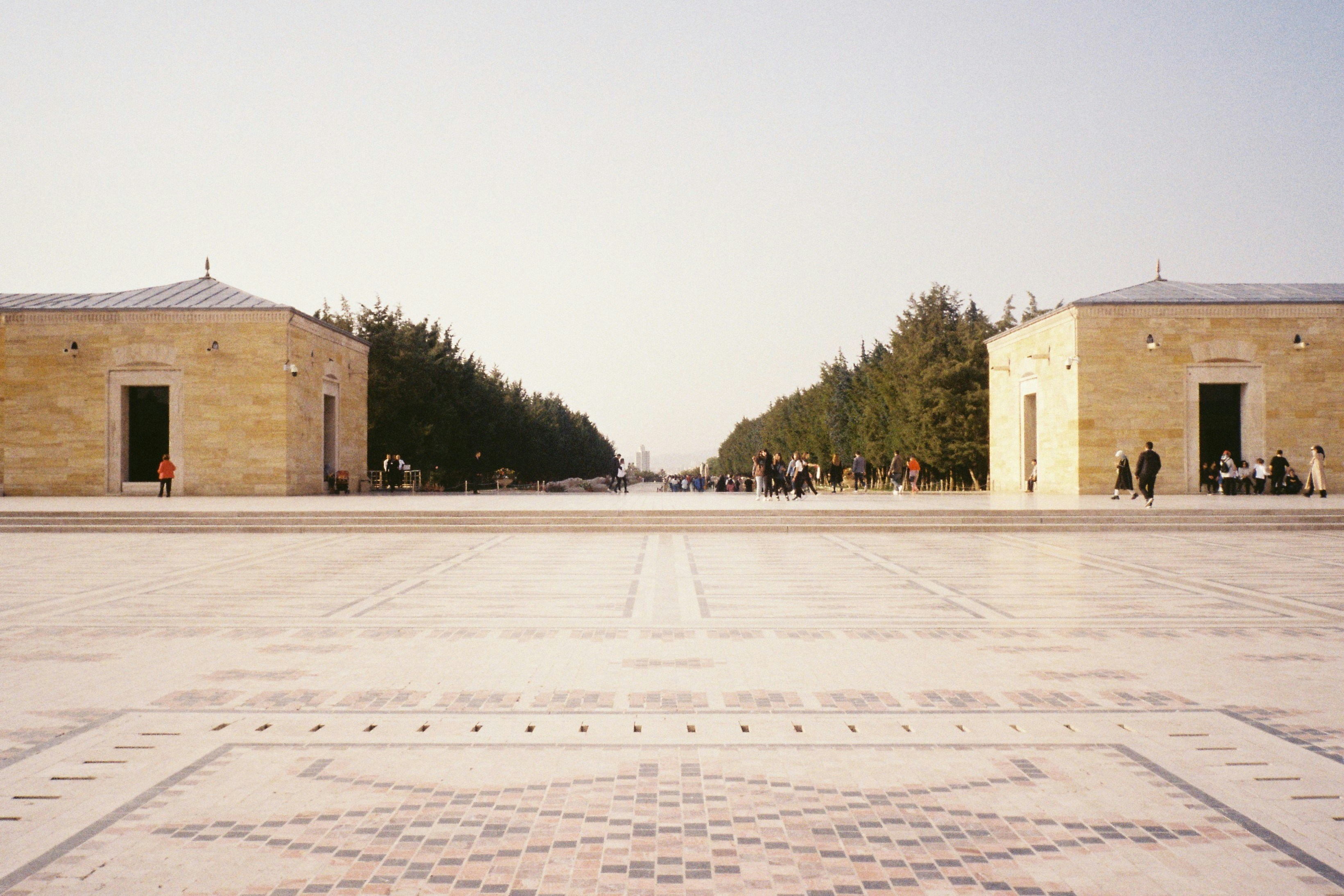 Axis of Light: Symmetry Between Sandstone Pavilions