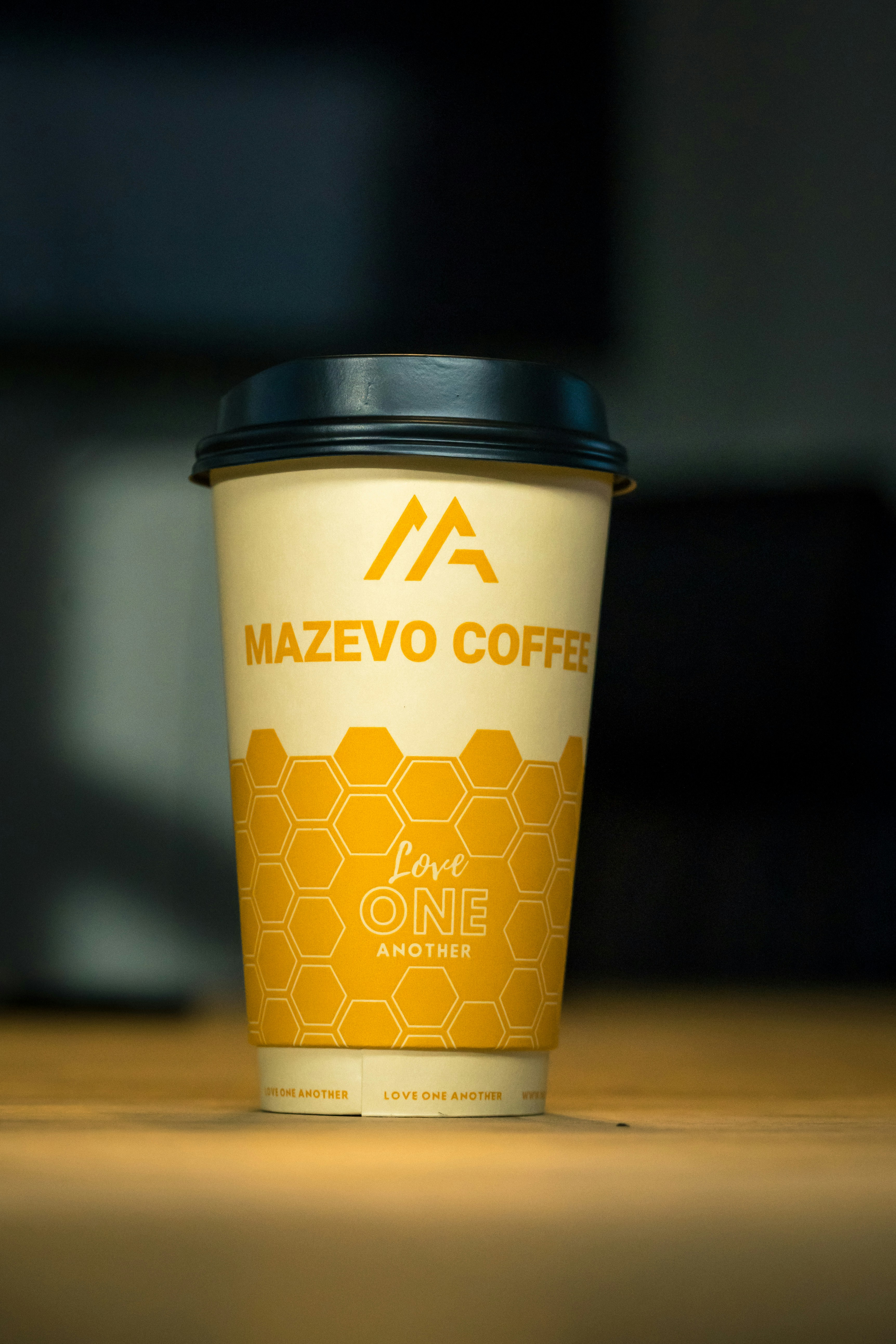 Honeyed Gaze: A Solo Cup of Mazevo Coffee Stands Center Stage