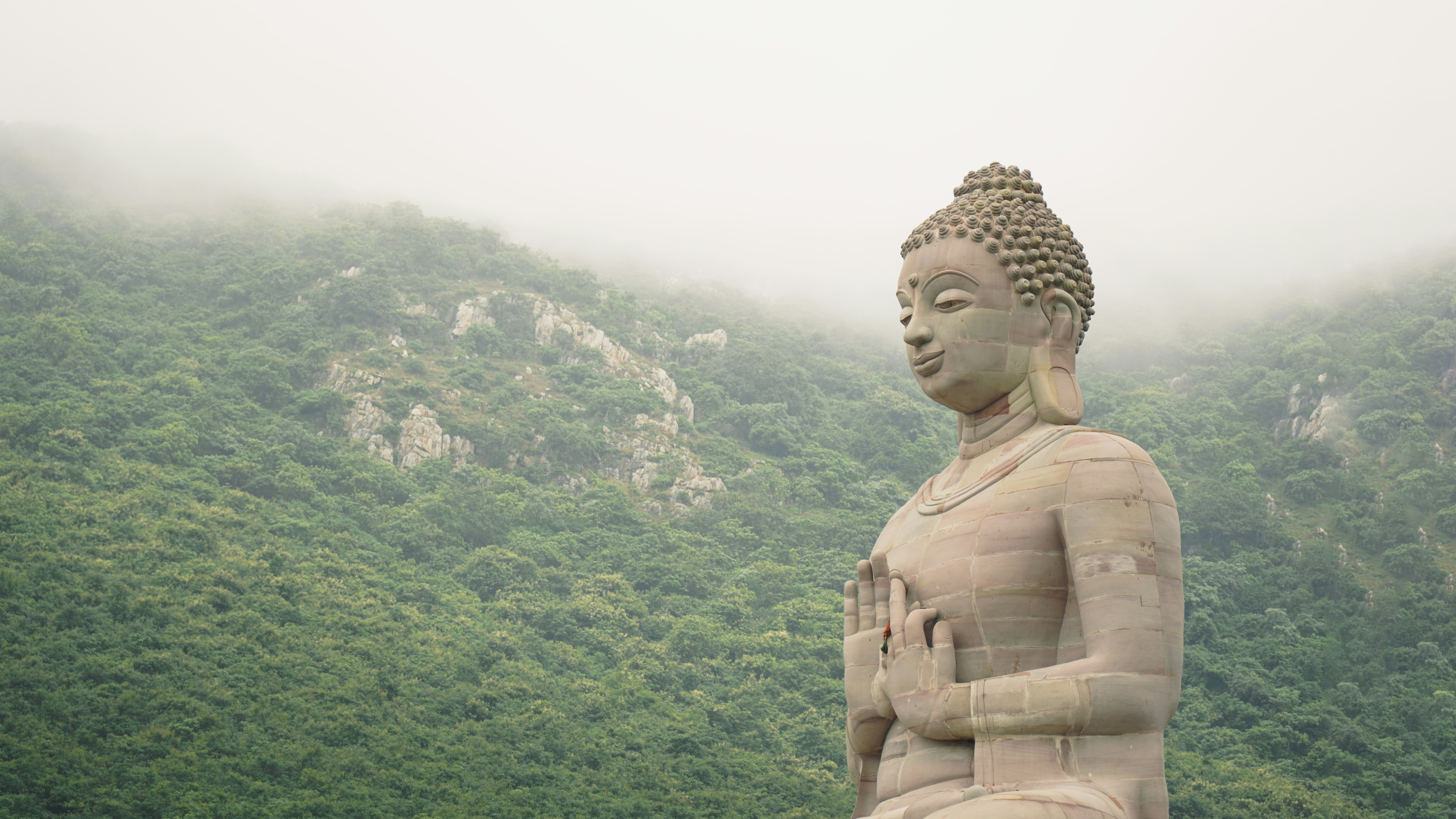 A statue of a man with trees in the background photo – Free Ghora ...