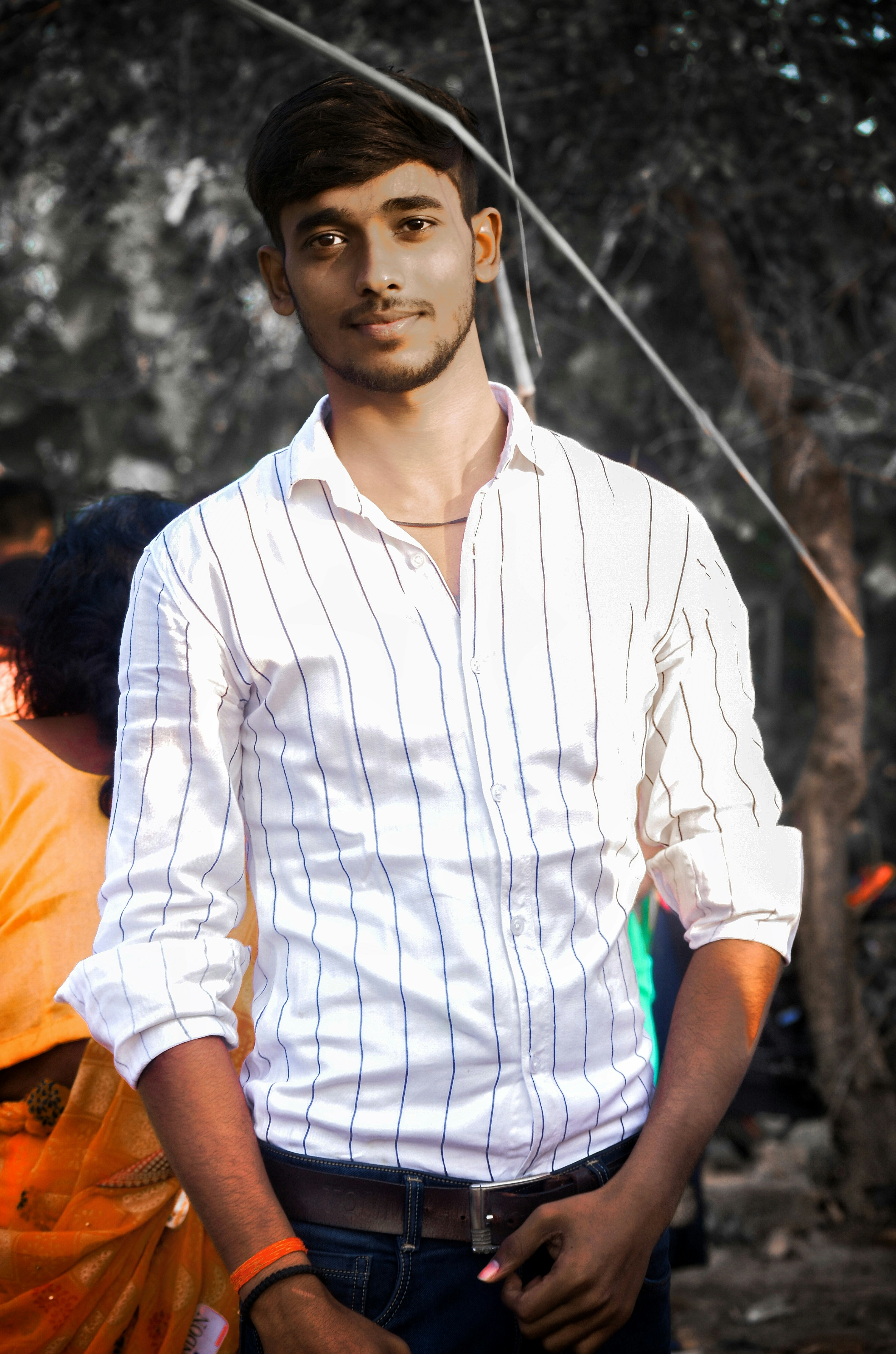 A Moment of Poise Amidst the Celebration