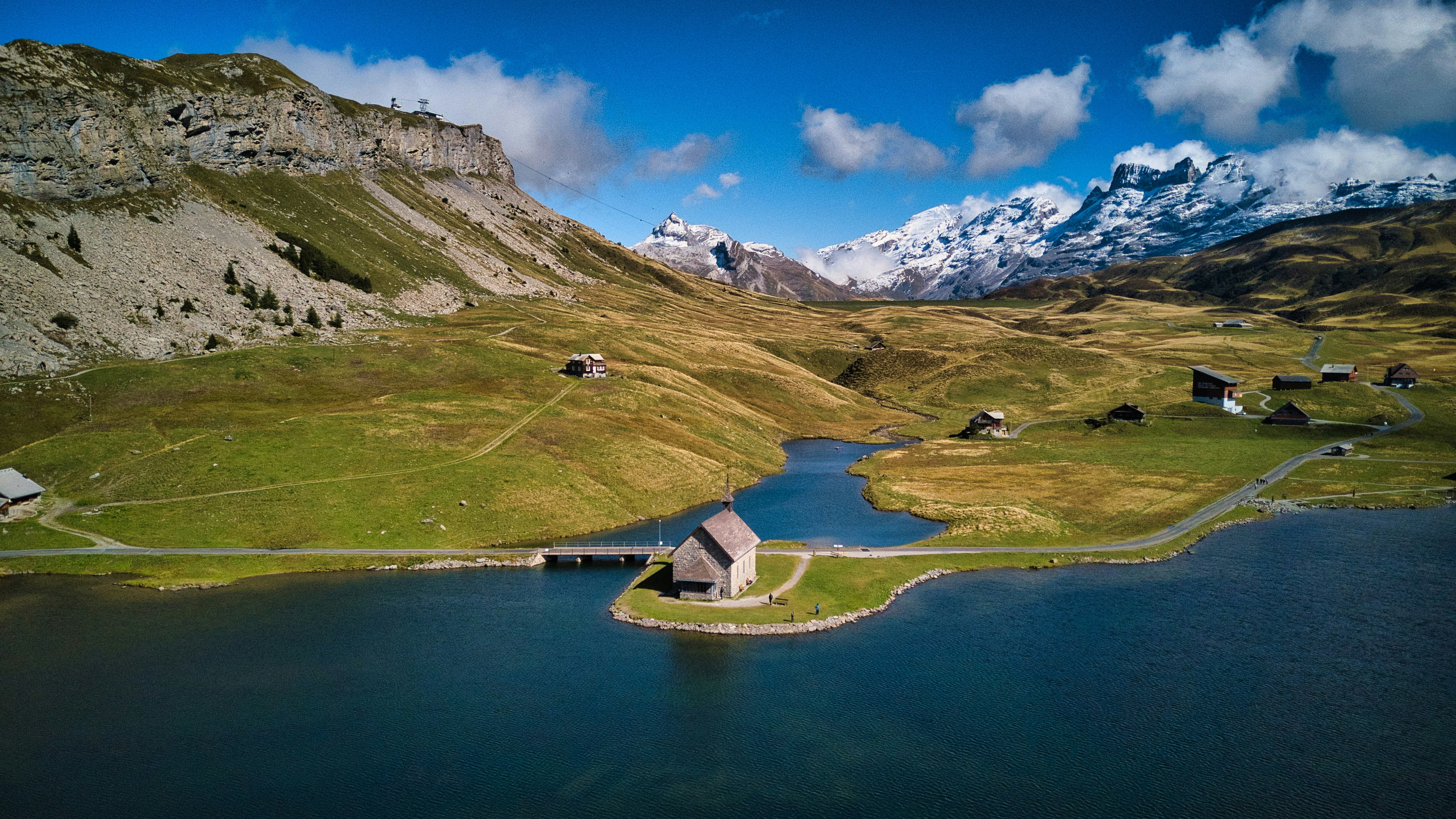 Harbor of Hills: Alpine Lake Village from Above