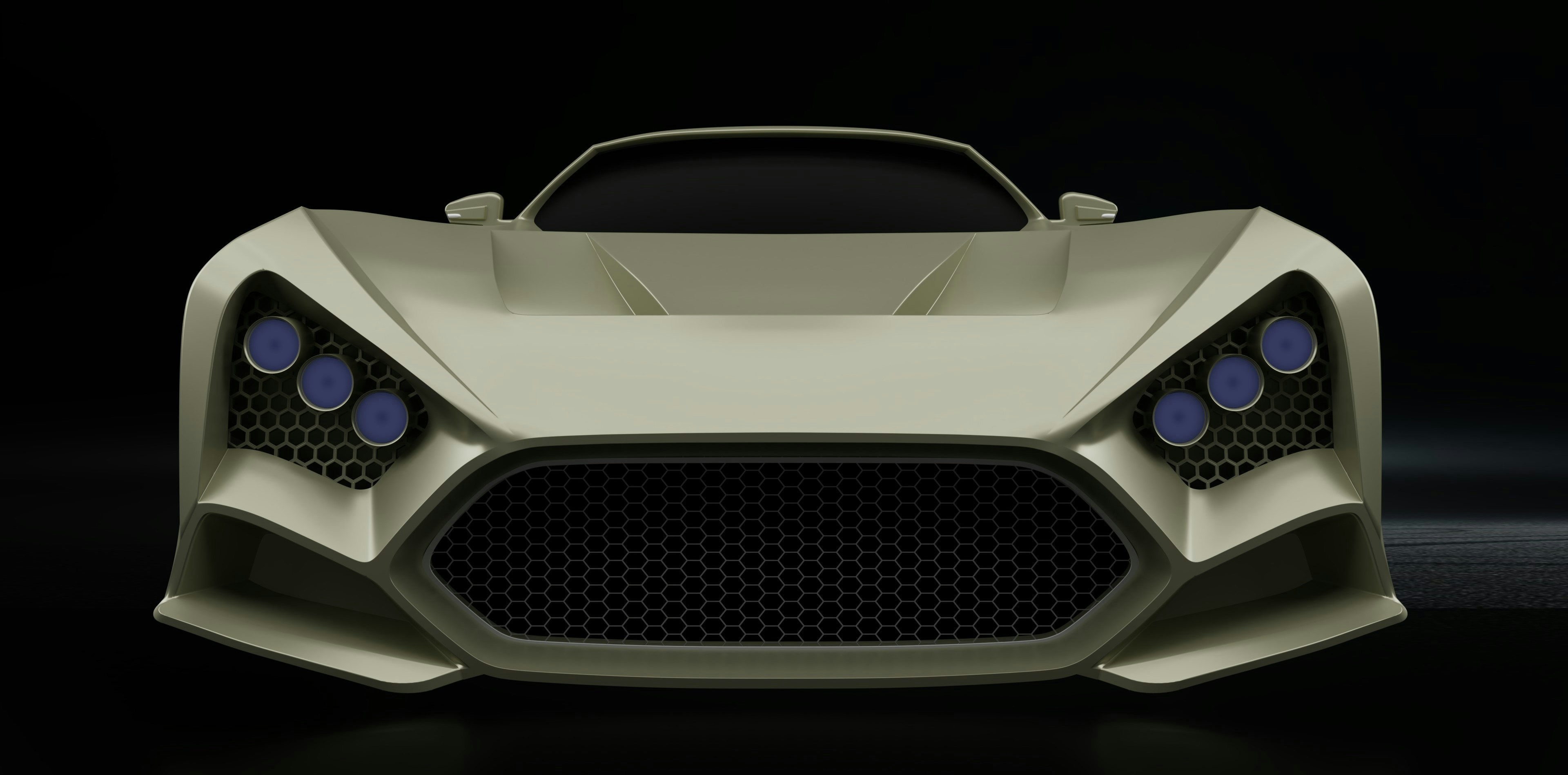 Foto Un coche blanco con luces azules – Imagen Carro gratis en Unsplash