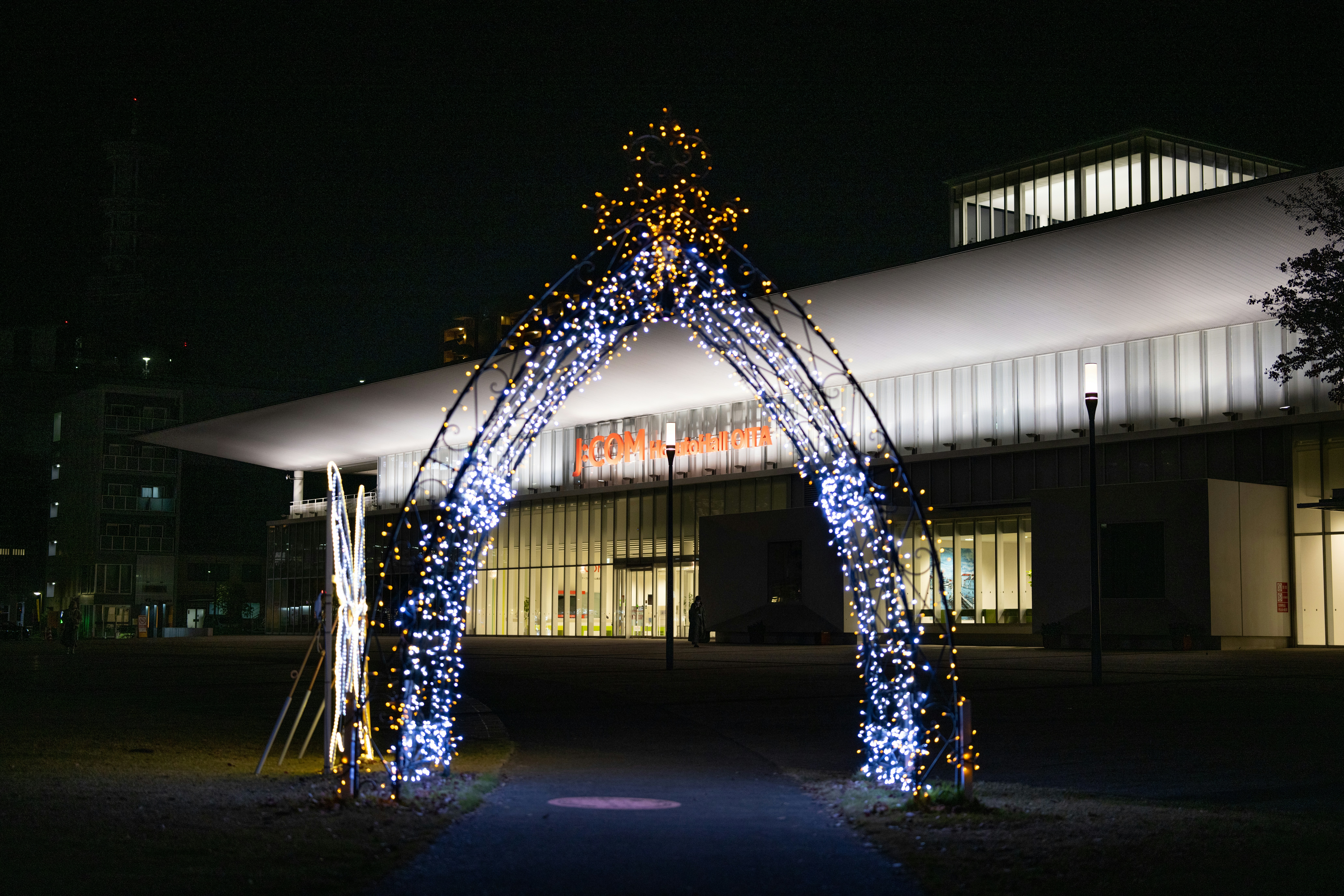 a fountain in front of a building