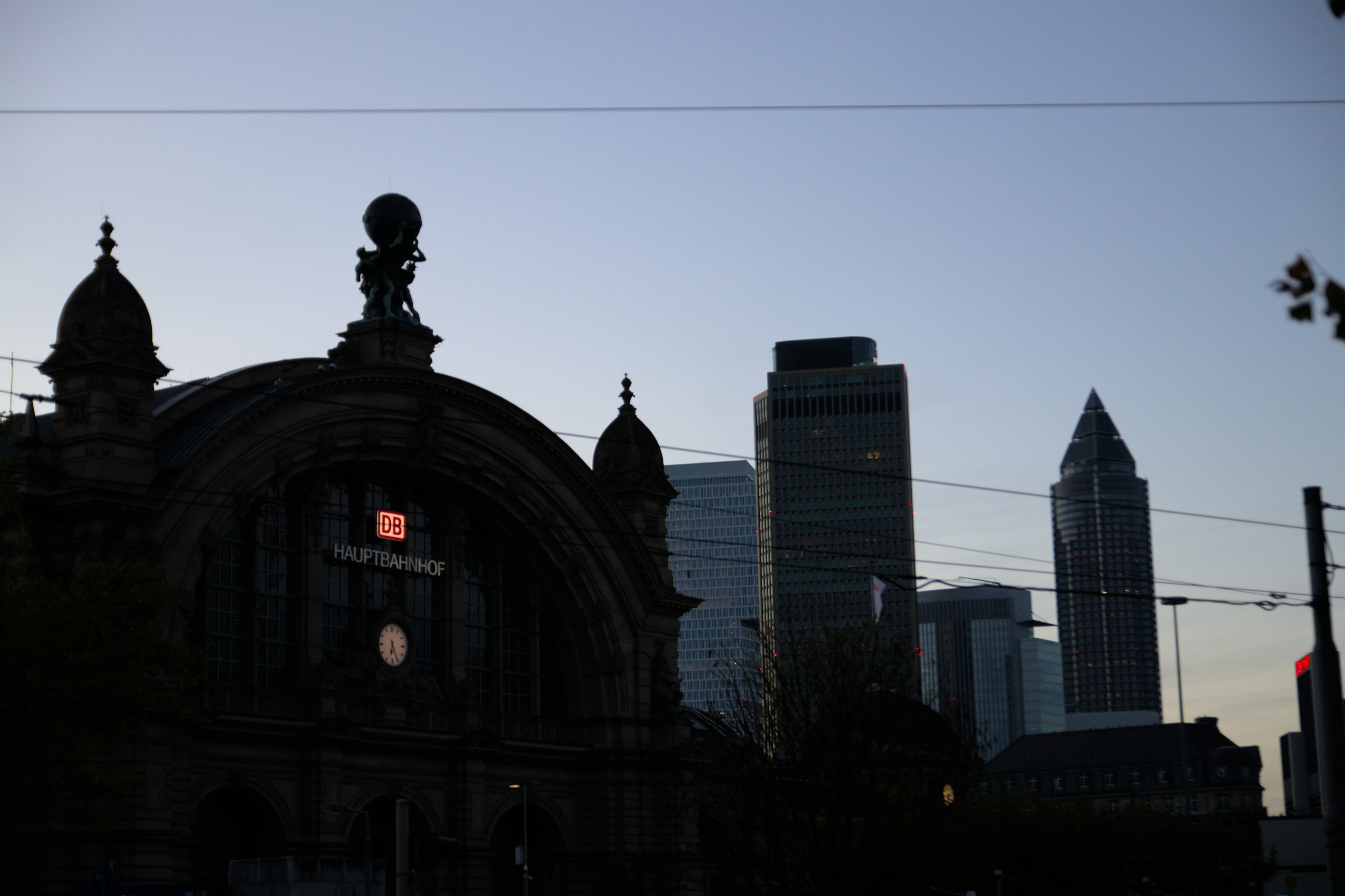 Dusk Silhouette Over City Hall: Guardians of Light