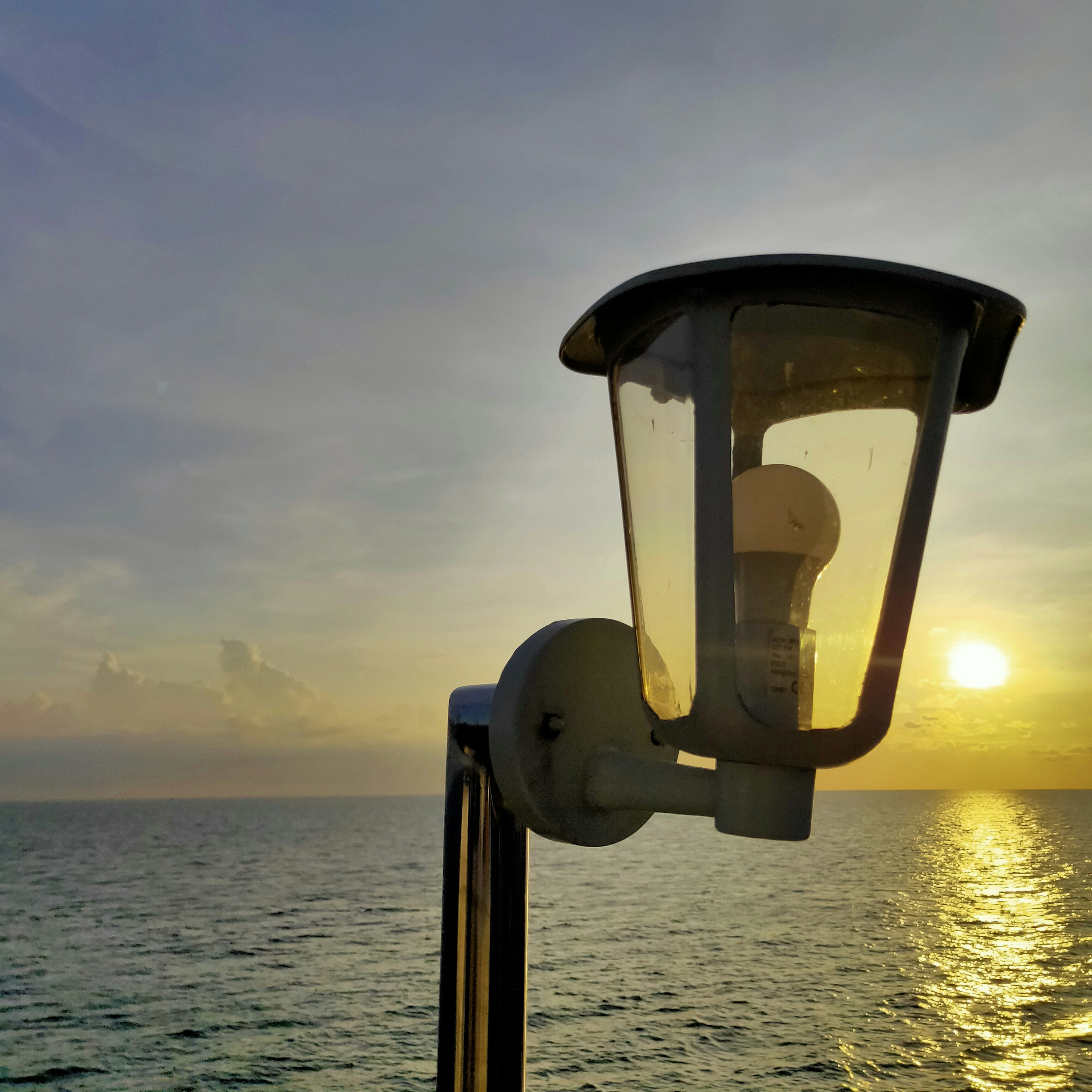 the twilight sky that will lead to the night gate on a ship ready to sail