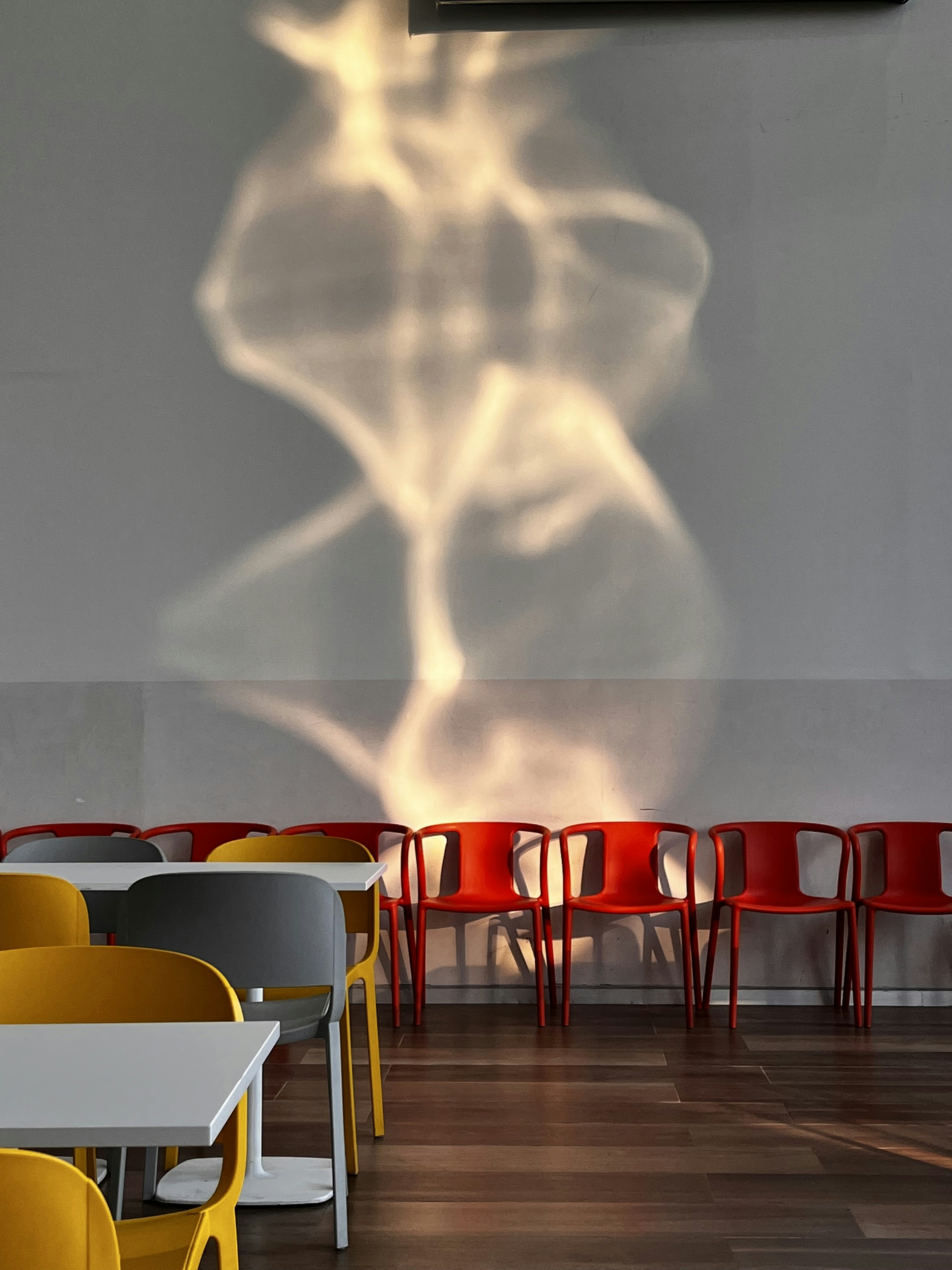 Fiery Echoes in a Colorful Hall