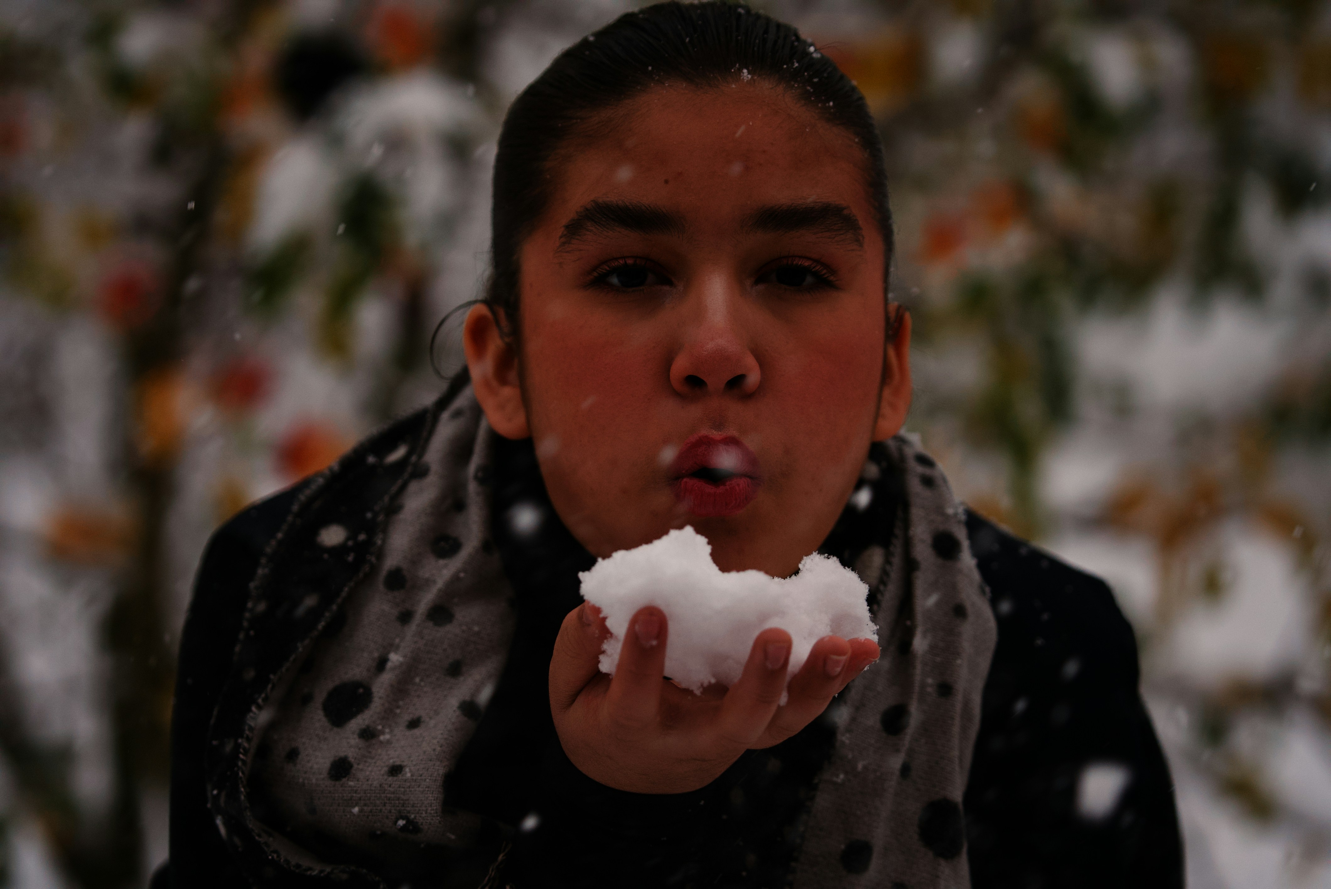 Whispers of Winter: A Snowy Breath