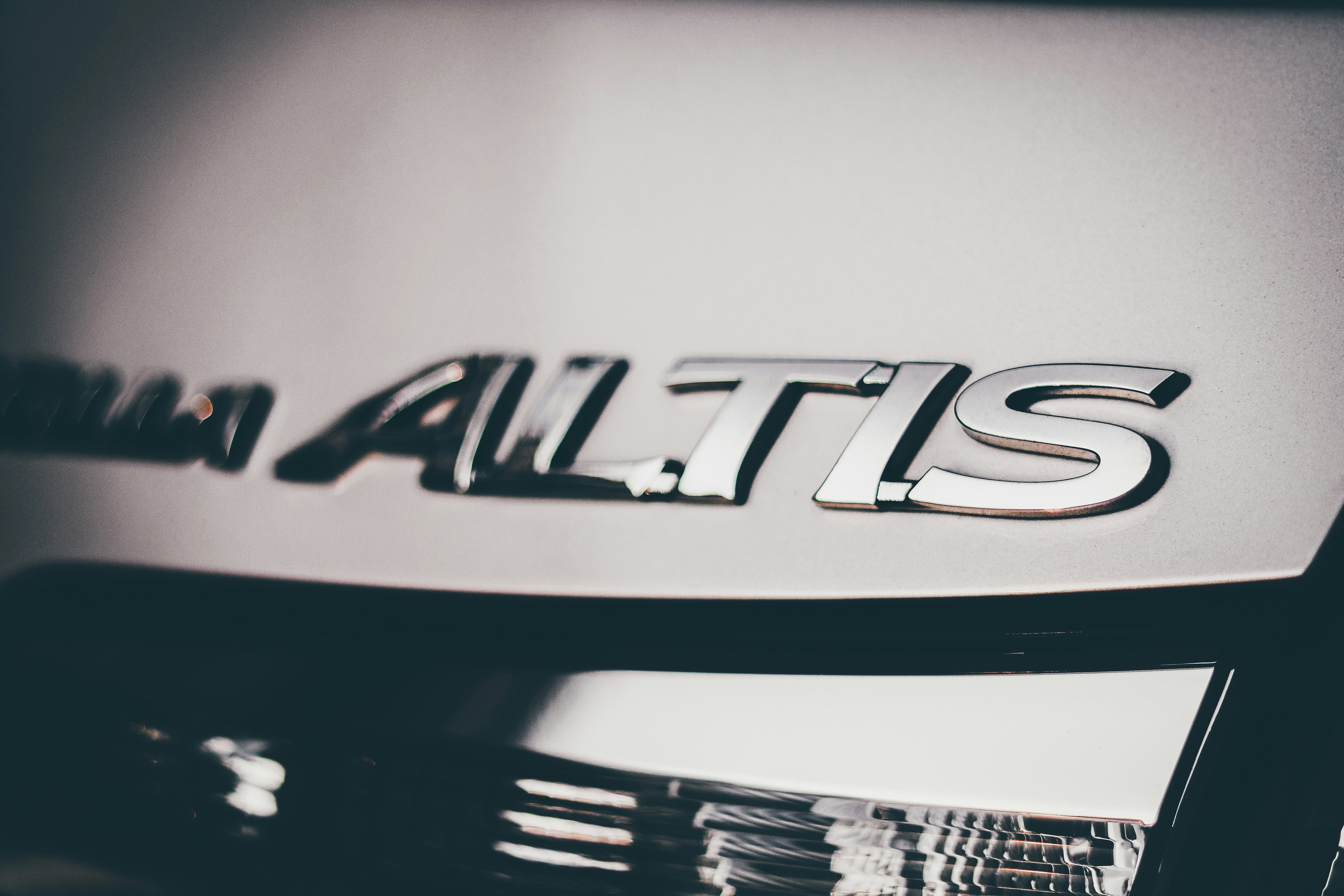 Moody Close-Up: The Altis Emblem in Soft Focus