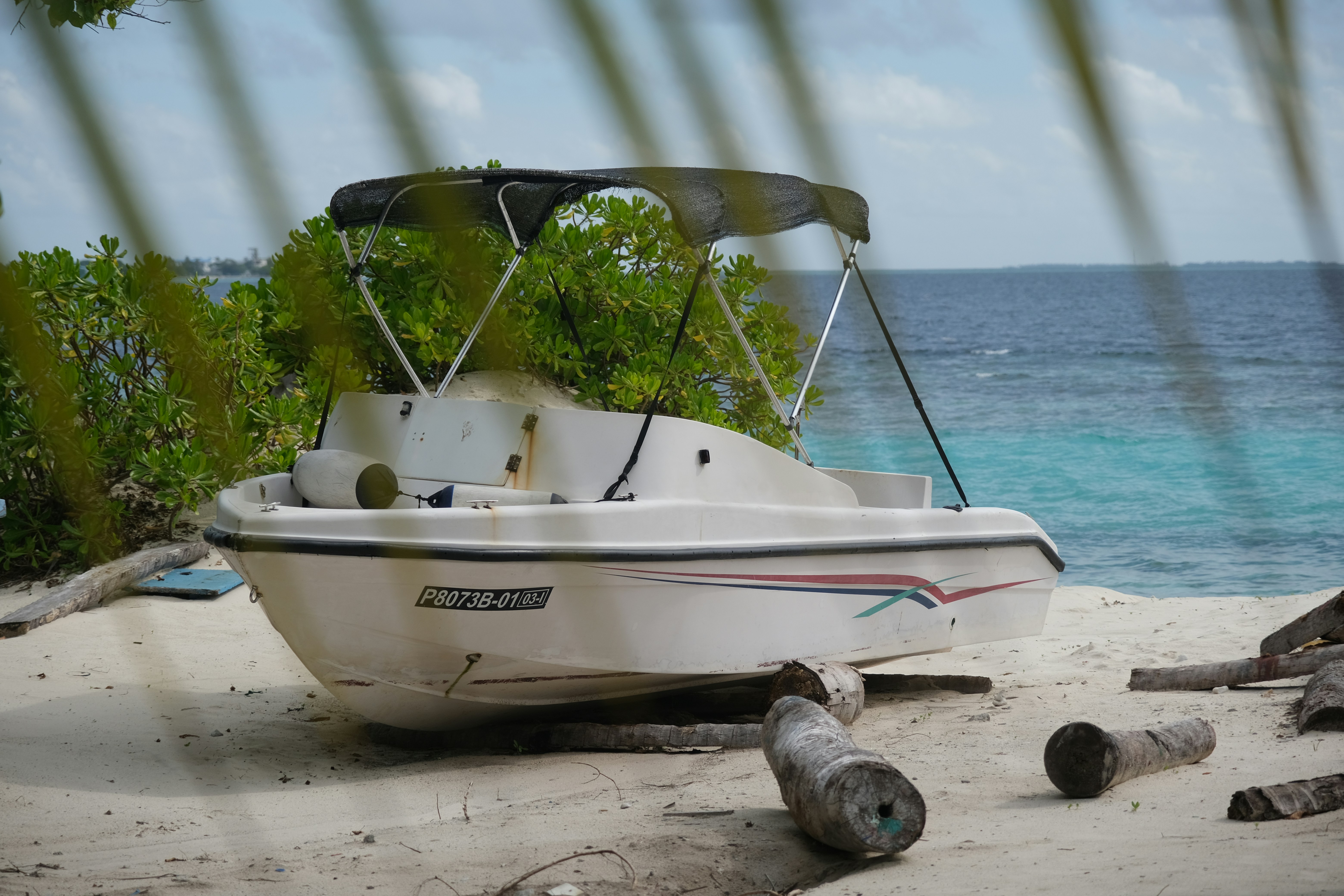 a boat on the beach