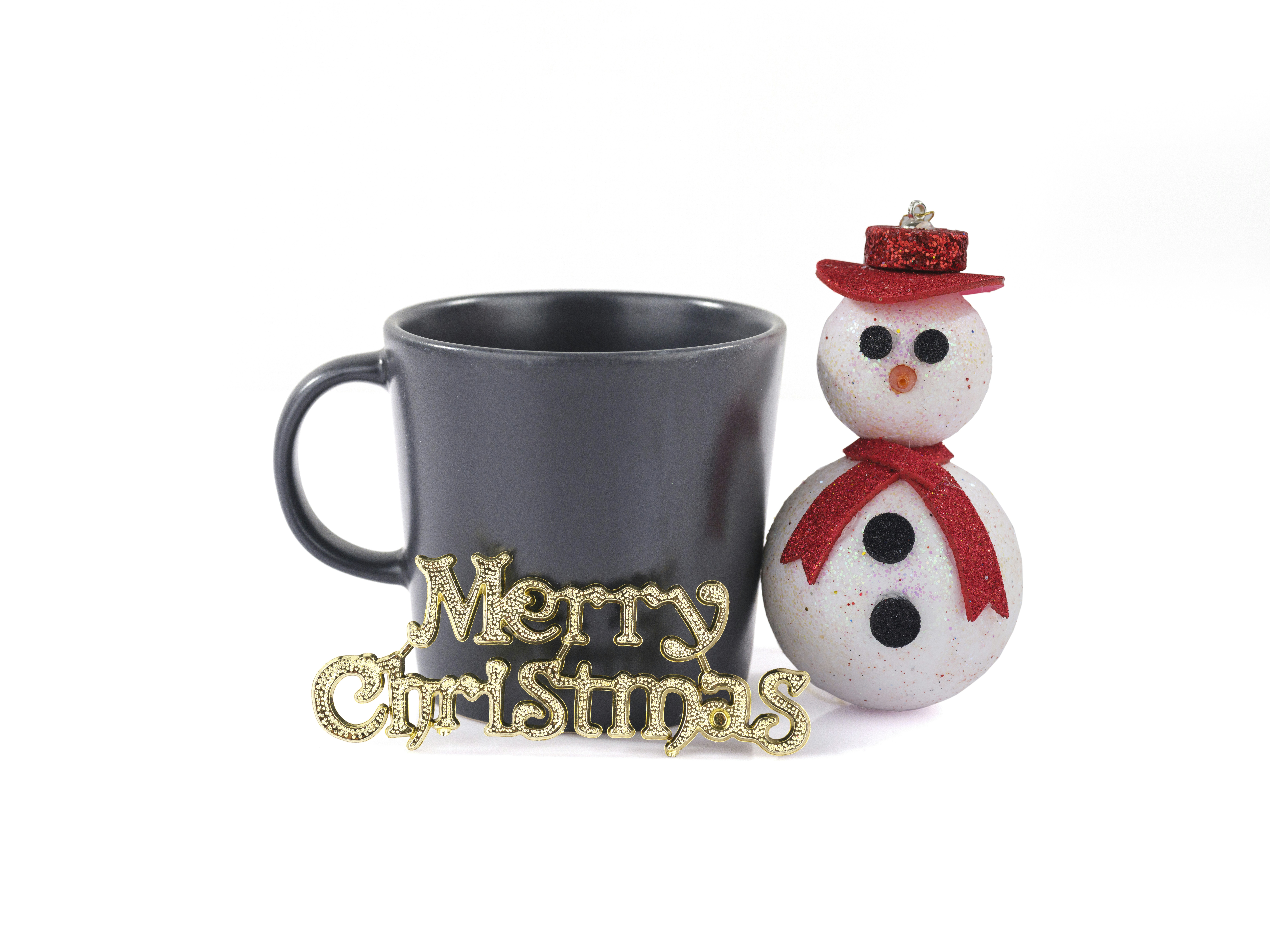 Merry Mug Moments: A Cheerful Snowman Keeps Company
