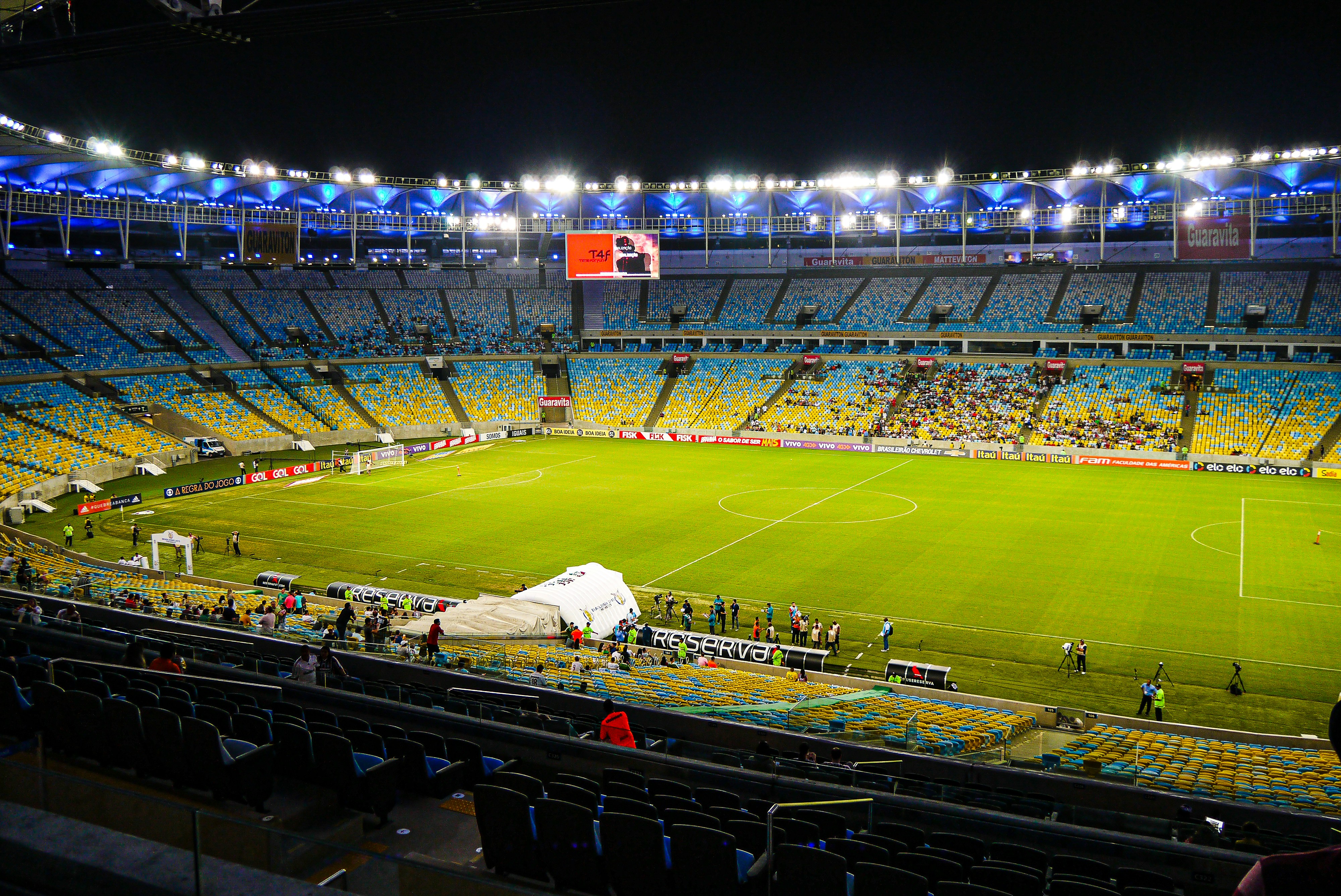 A football field with a crowd watching photo – Free Rio de janeiro ...