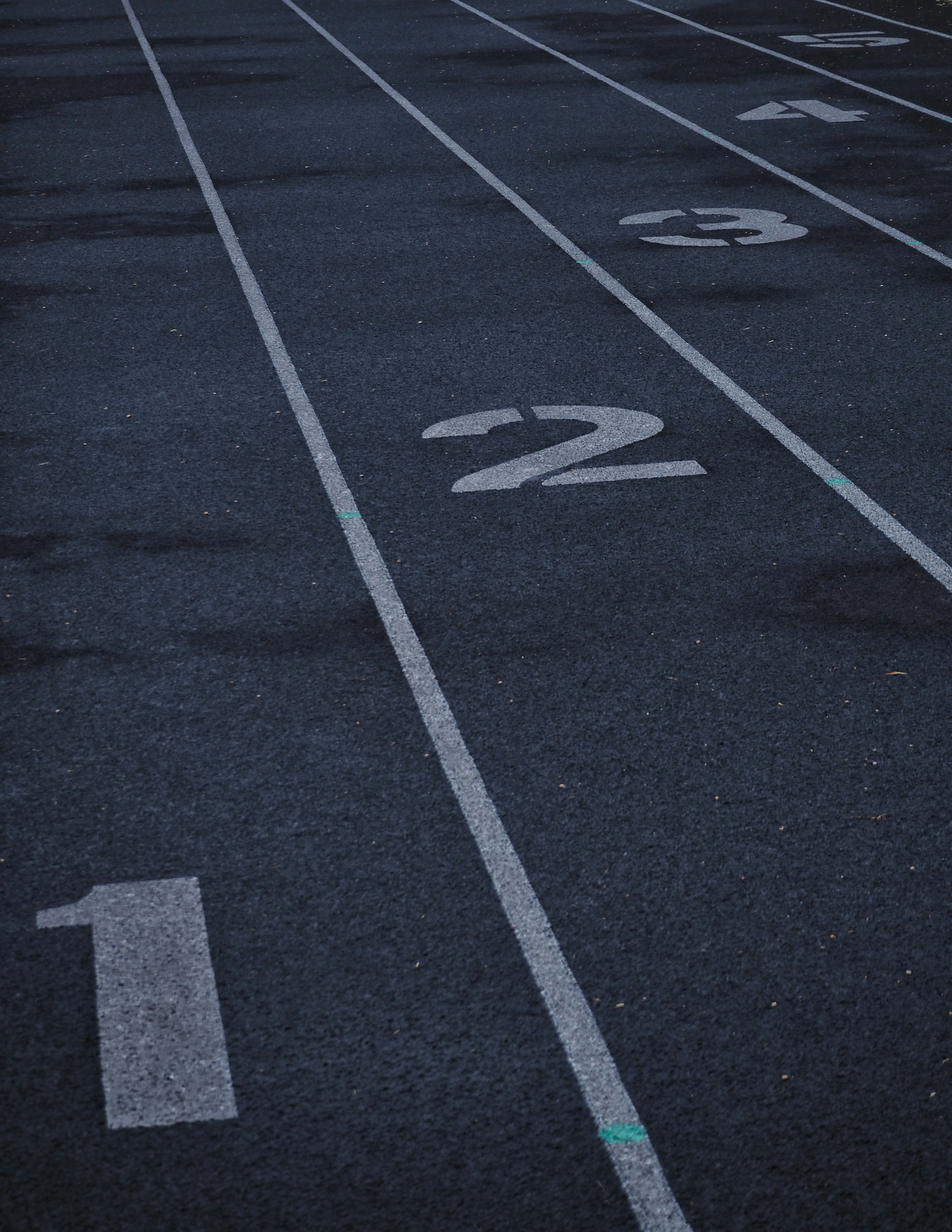 A road with white lines photo – Free Balck and white numbers on road ...
