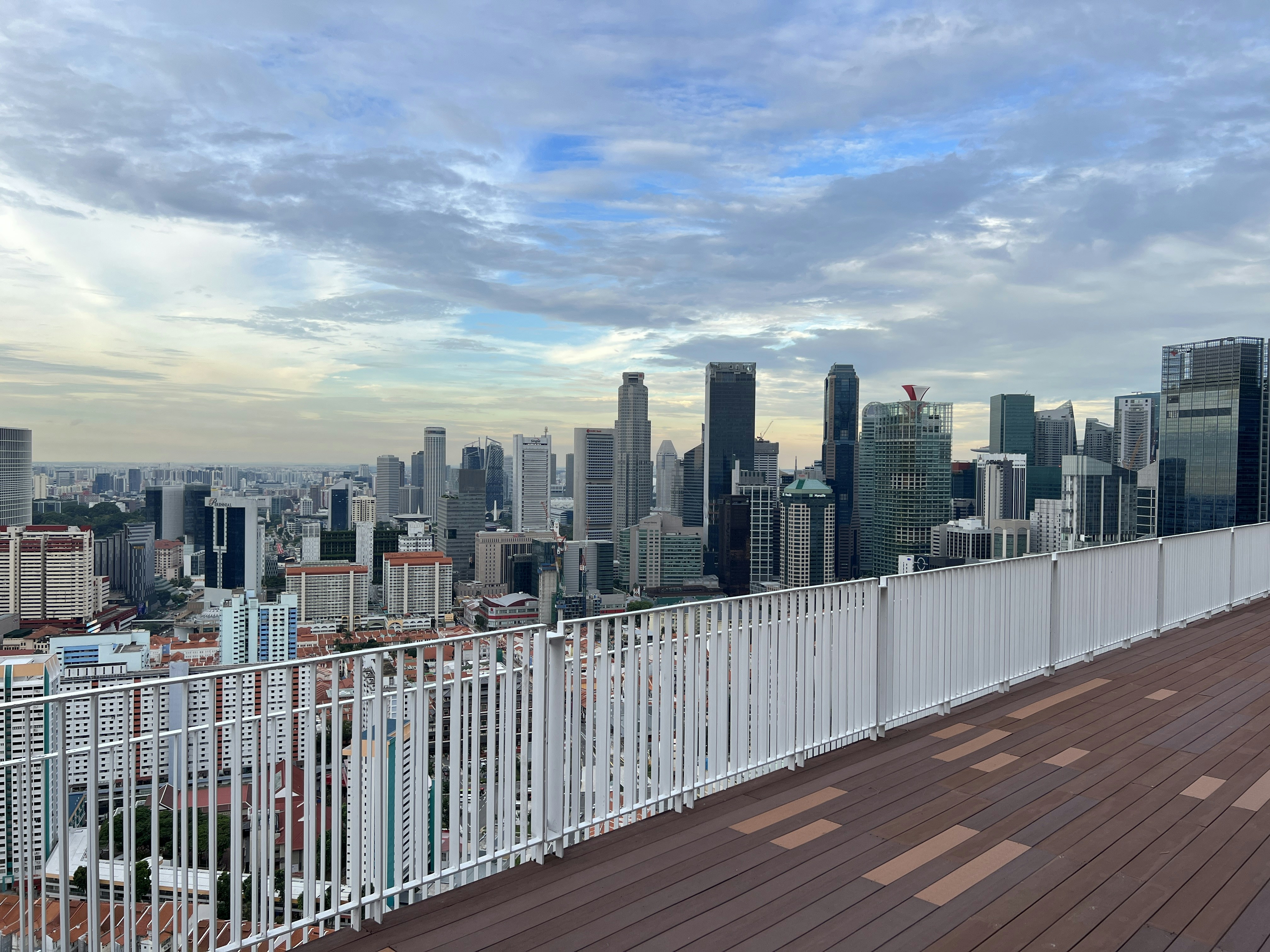 a city skyline with a bridge