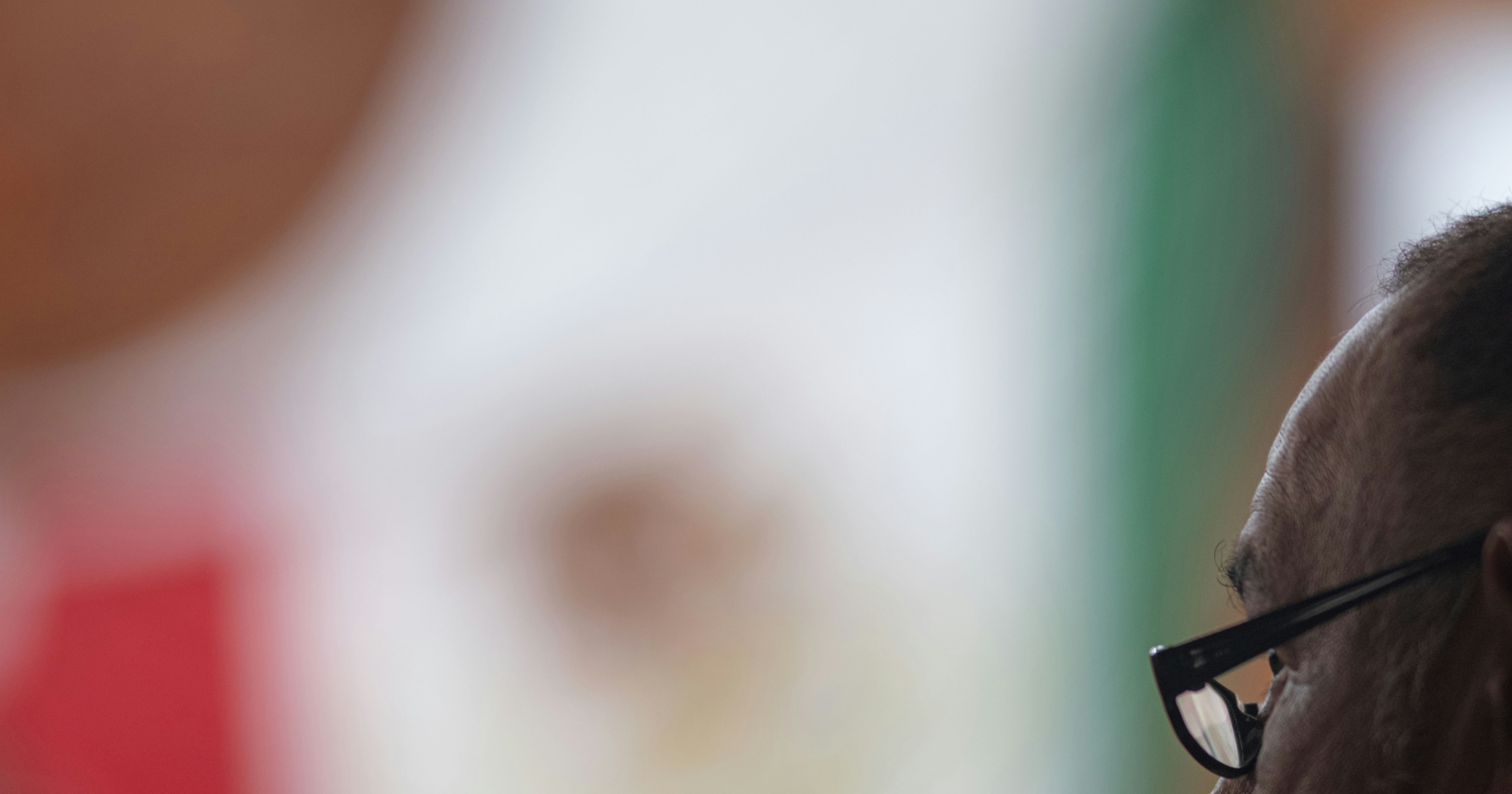 Edgewise Gaze: A Right-Side Portrait in Soft Focus