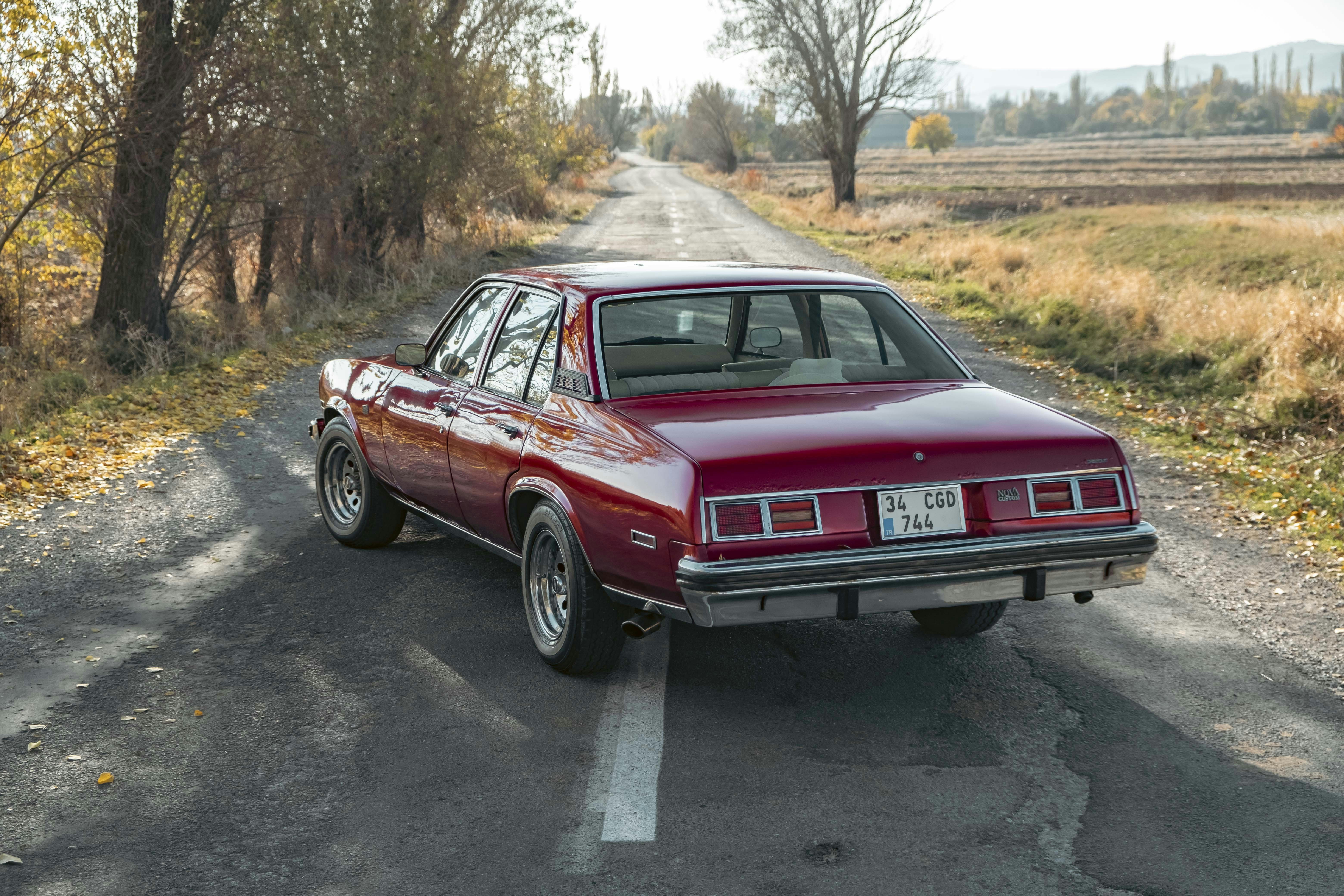 Vintage Ride on a Country Lane
