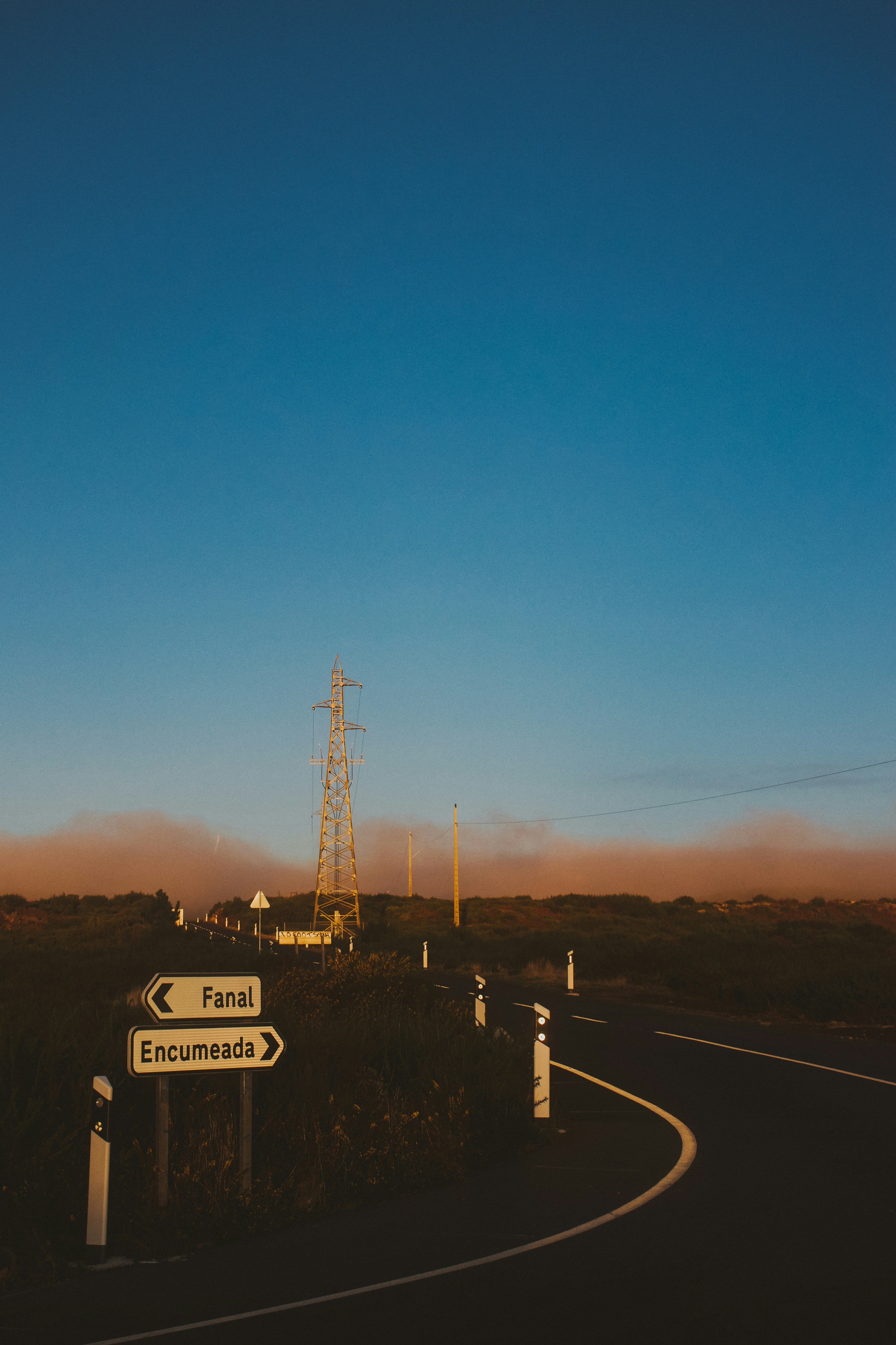 Rural Road Signpost into the Distant Horizon