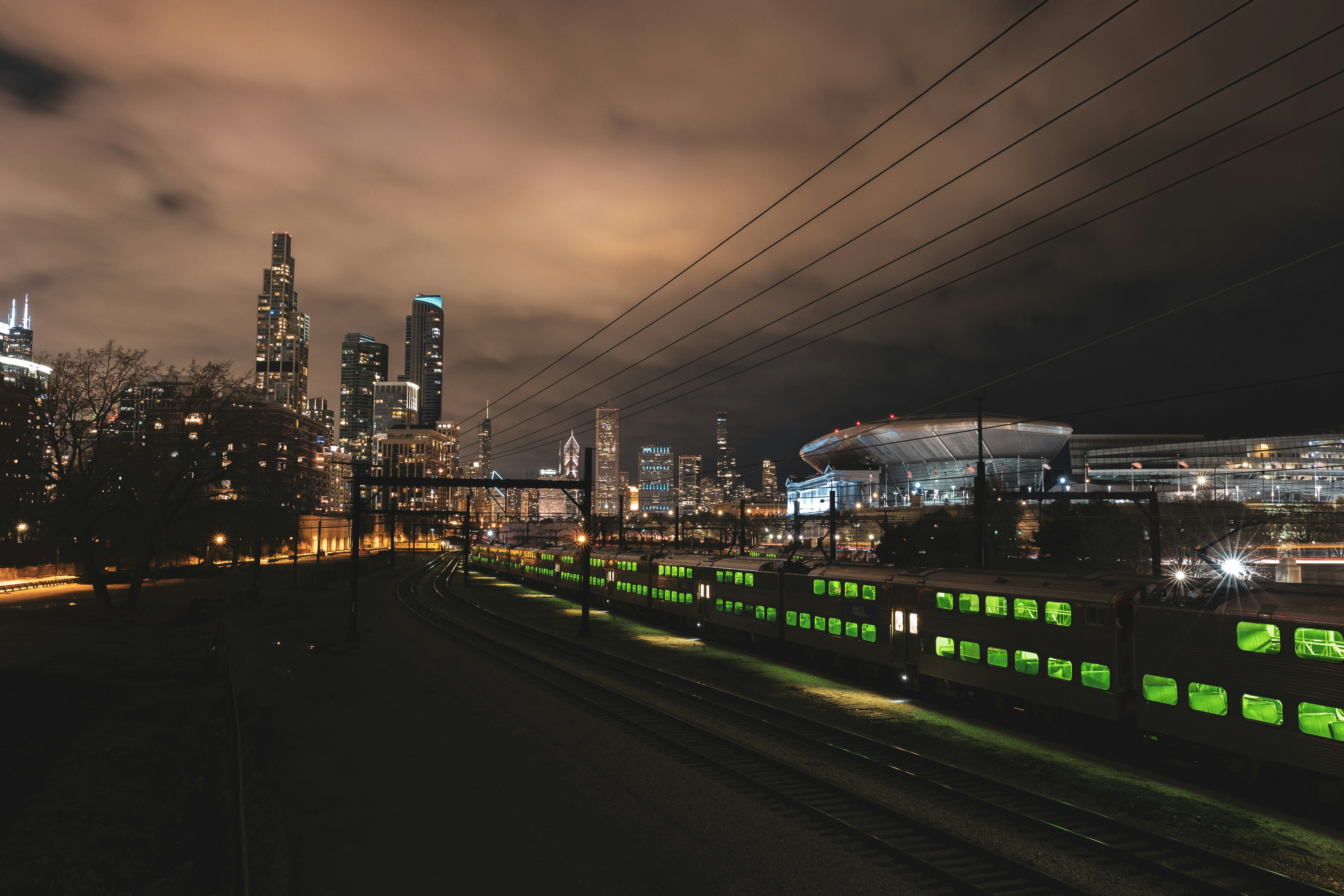 Midnight Green on Rails: A City in Motion