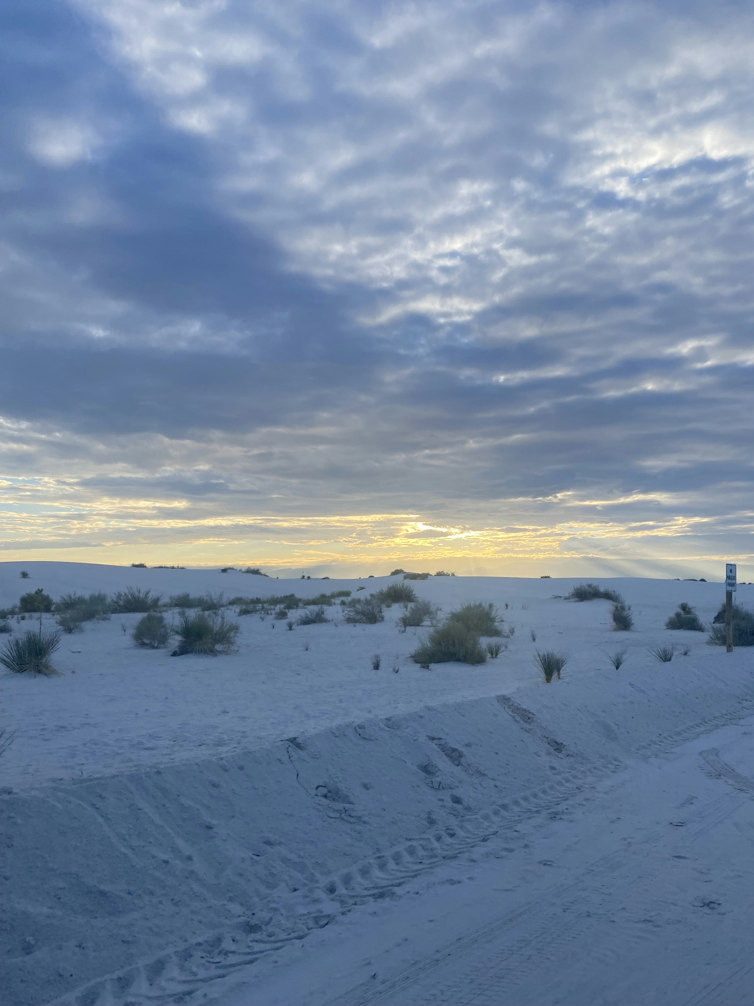 Dawn on Snow-Kissed Dunes: A Quiet Coastal Panorama