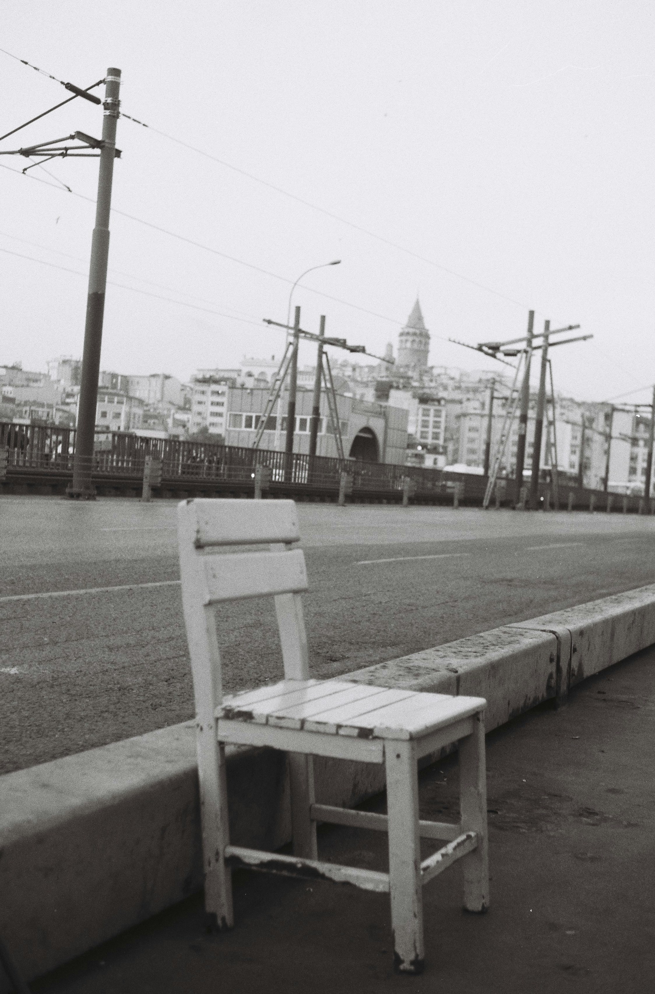 Solitary Chair at the City’s Quiet Threshold
