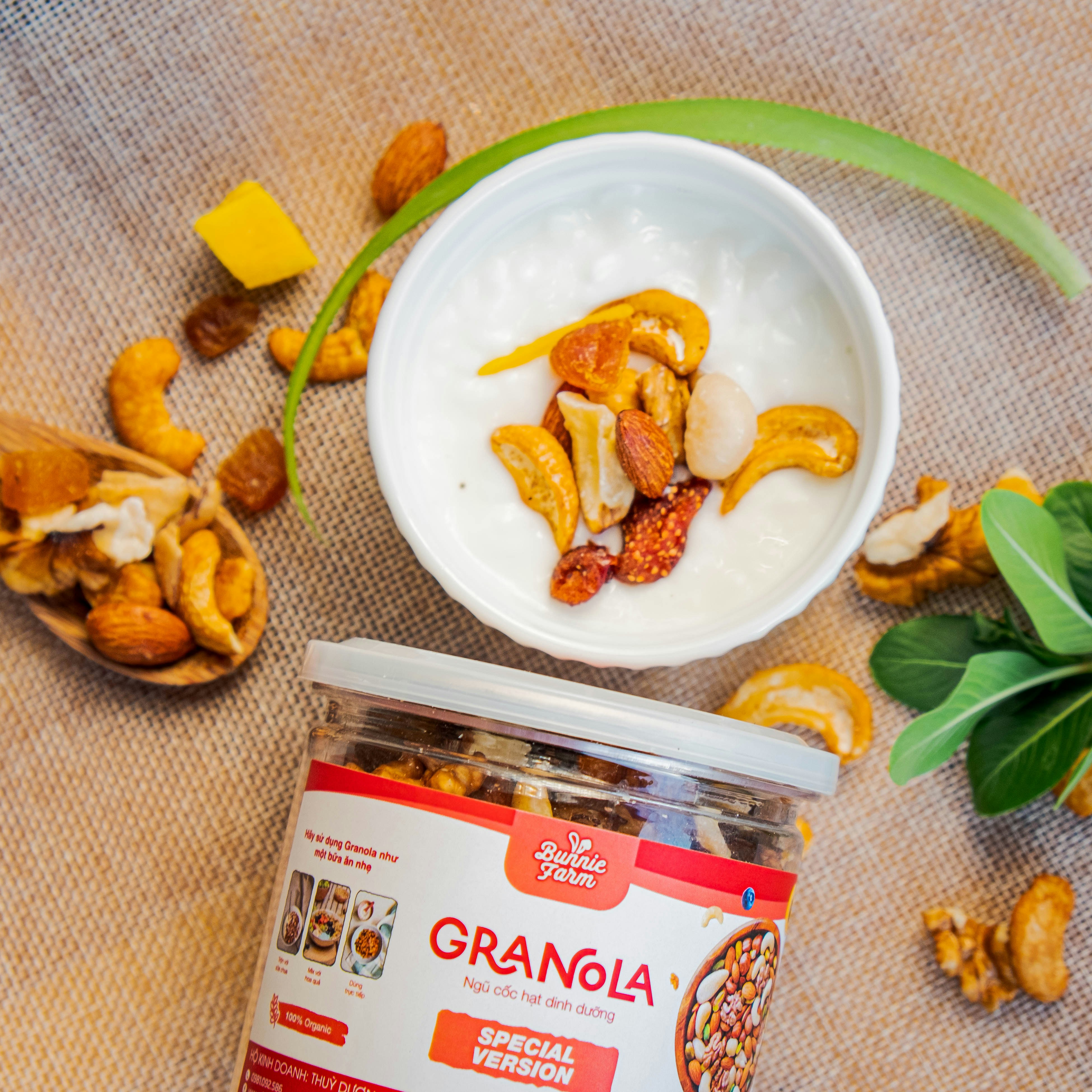 Granola in a Creamy Yogurt Glow: A Morning Jar Scene