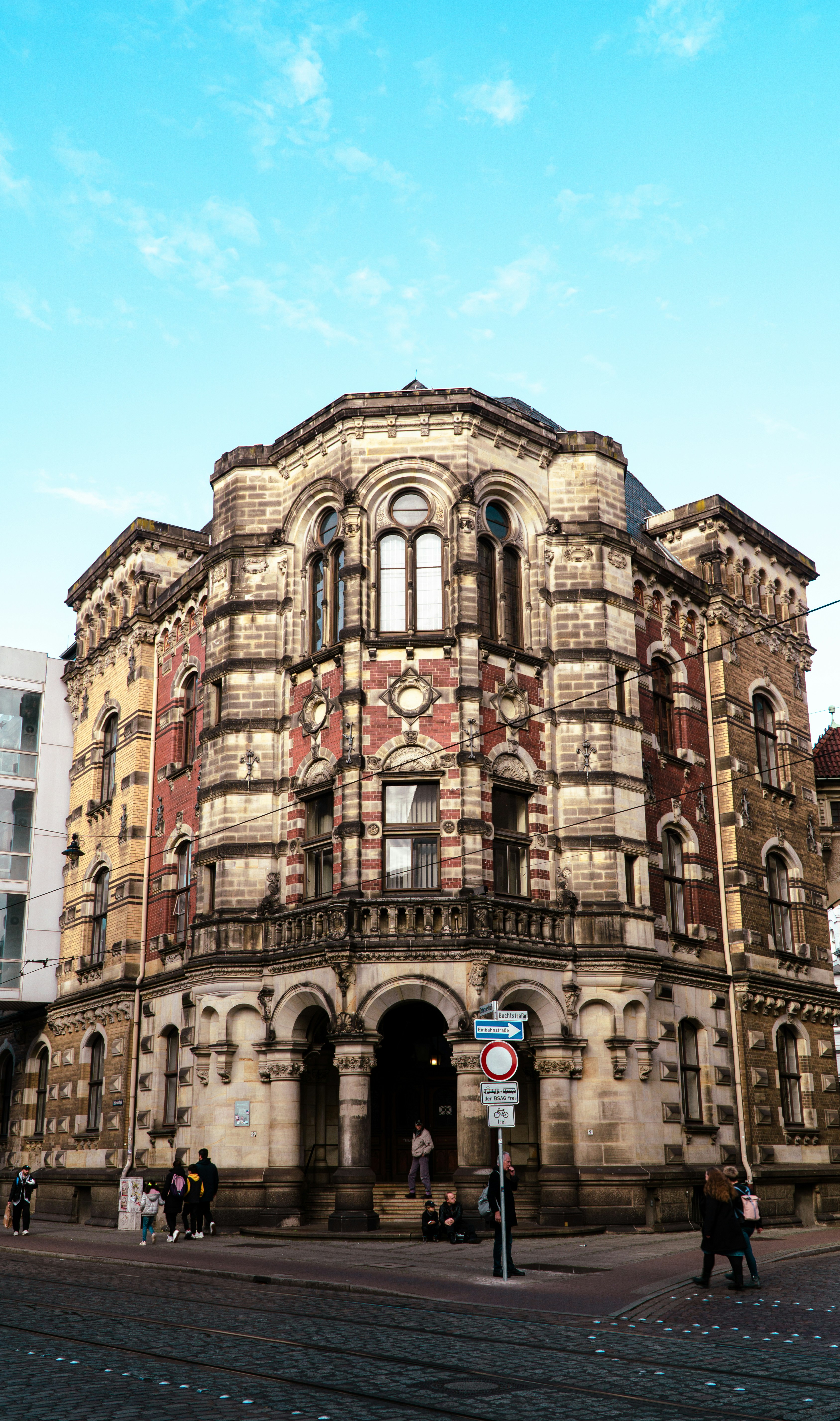 a large stone building