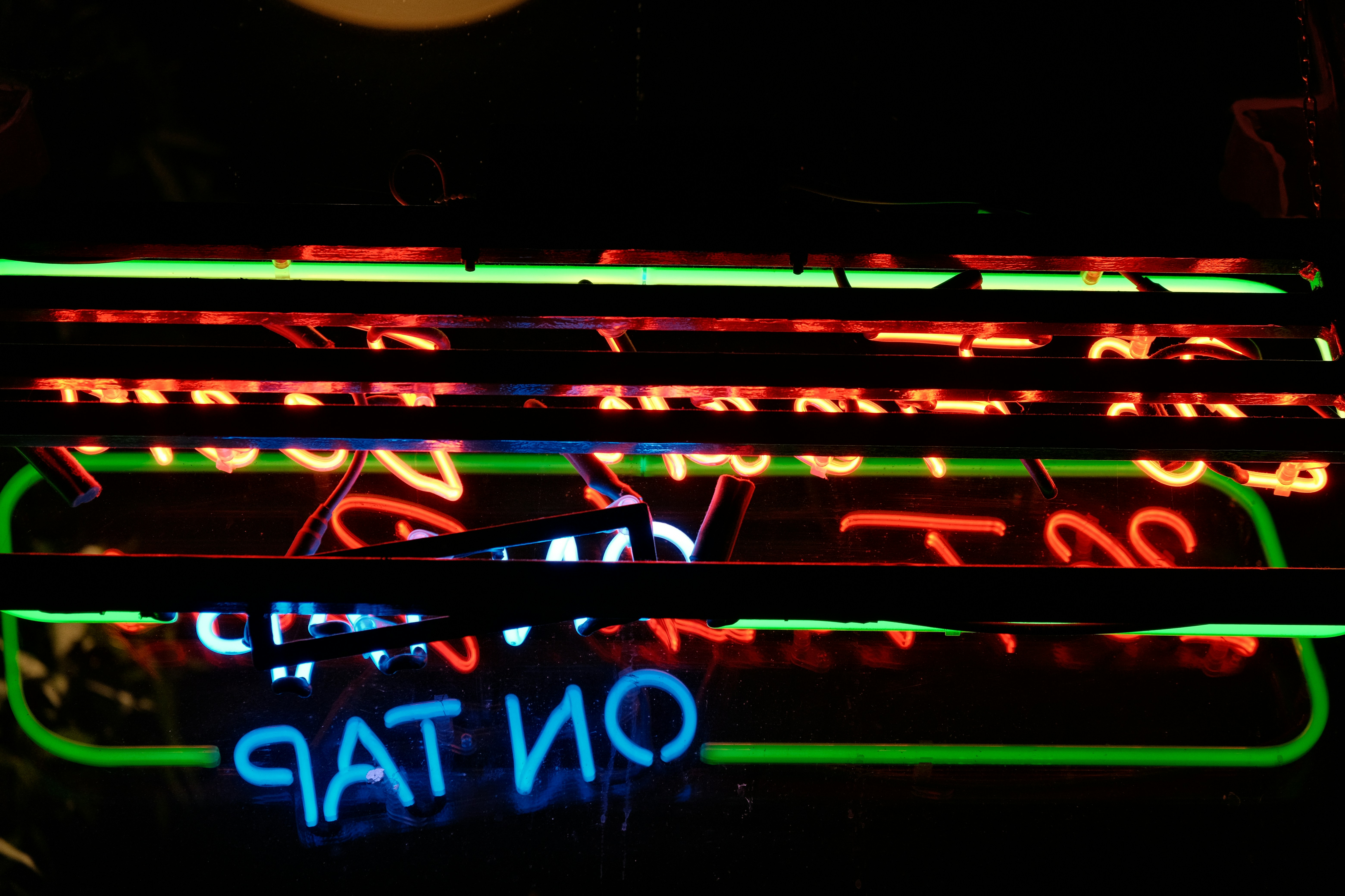 a close up of a neon sign photo – Free Light Image on Unsplash