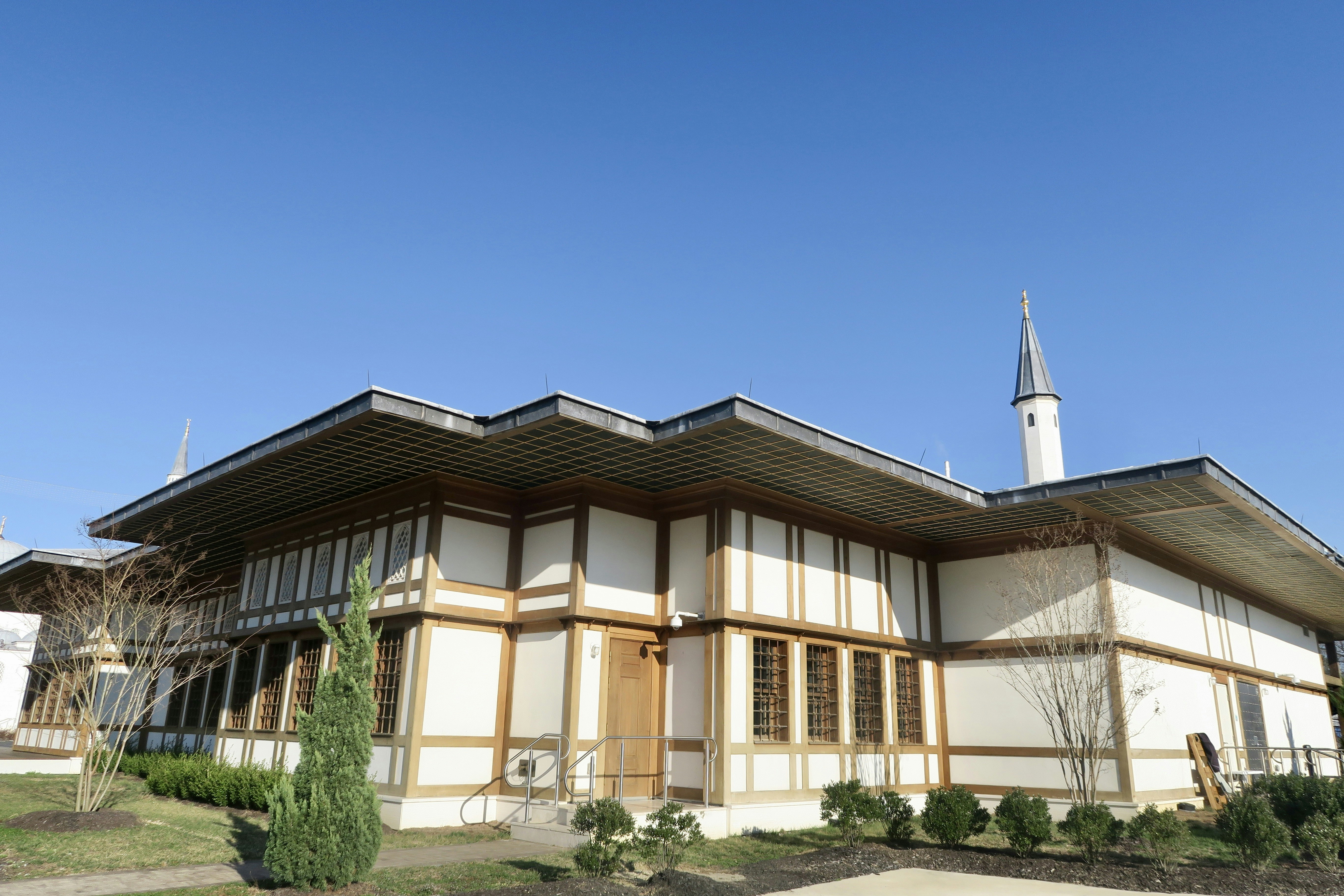 a house with a steeple