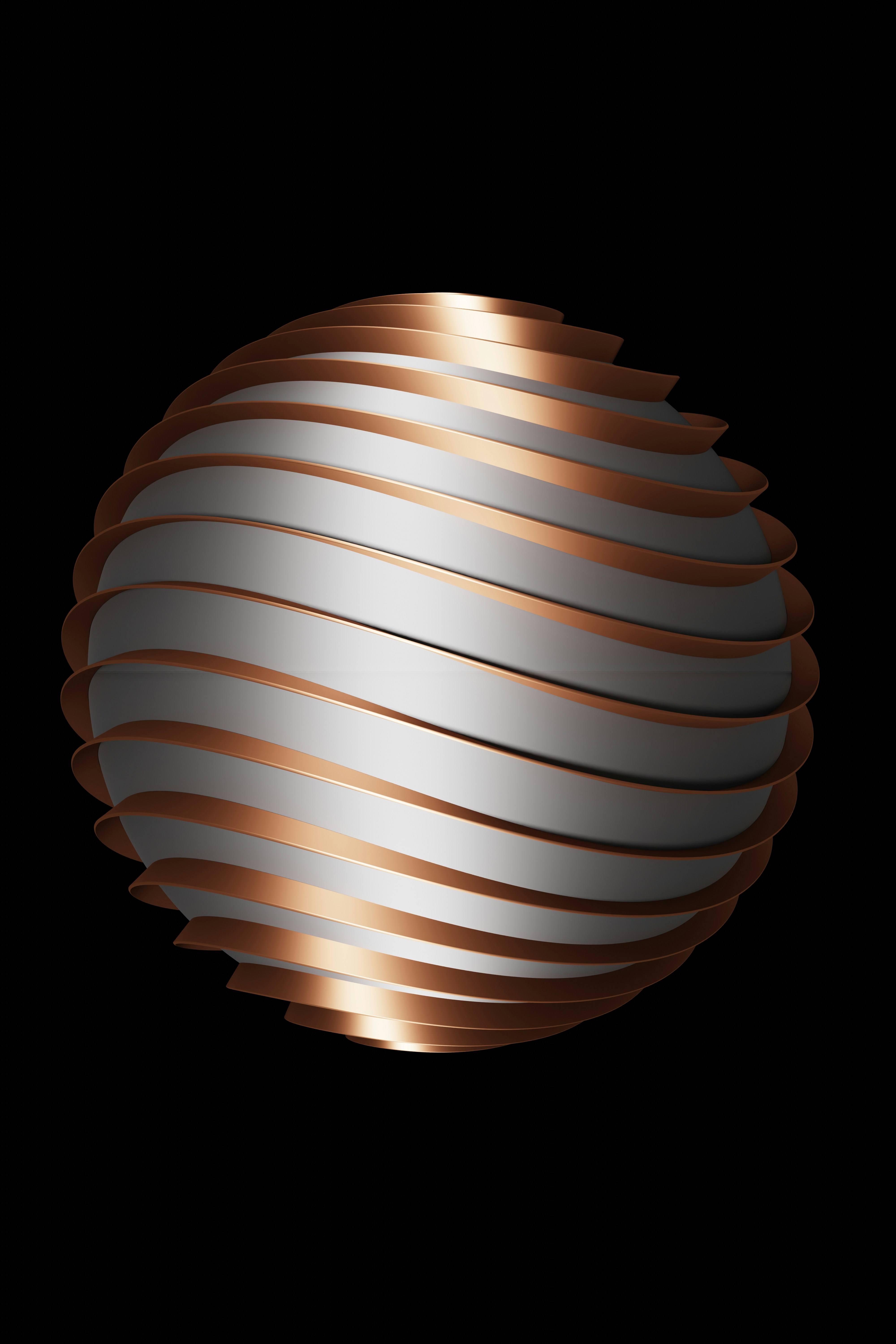 A stack of orange and white striped objects photo – Free Sphere Image ...