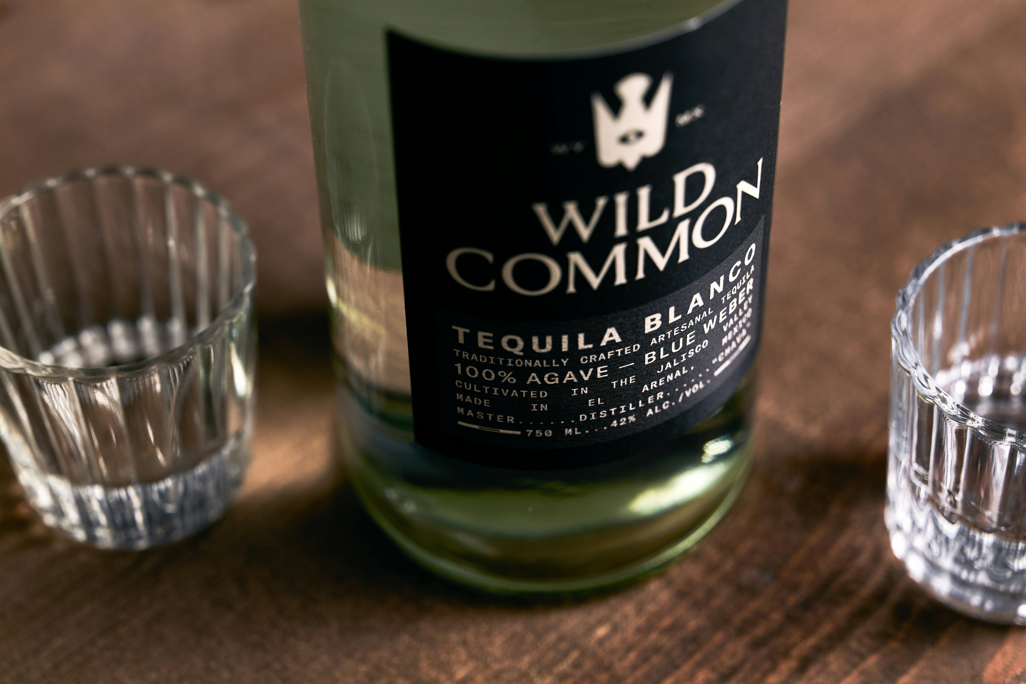 Centerstage Tequila Blanco: Wild Common Between Crystal Glasses