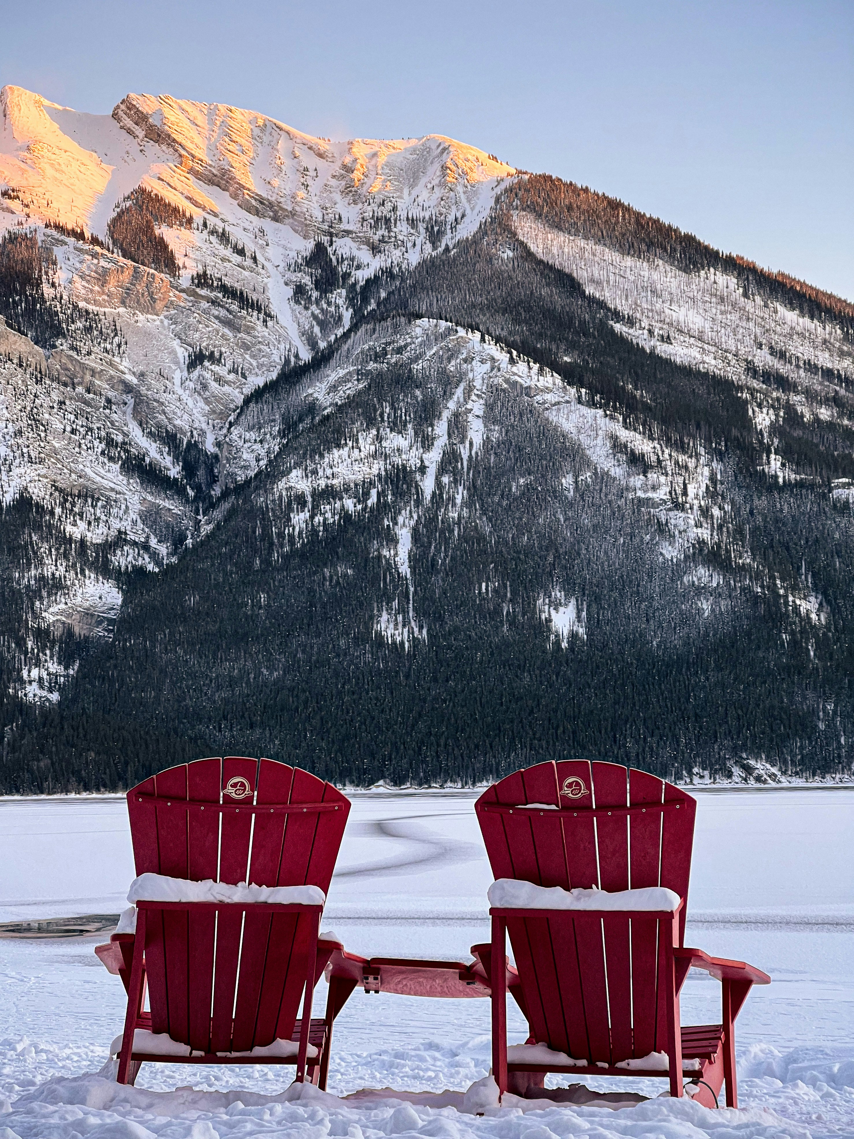 Red chairs in the snow photo – Free Banff Image on Unsplash