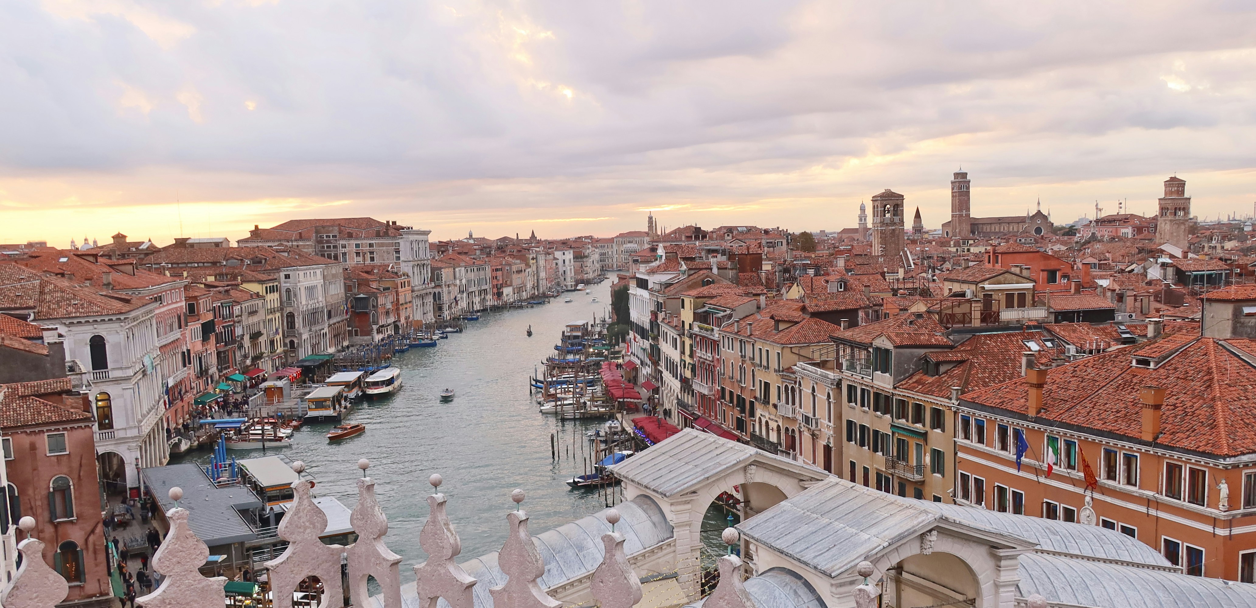 Rooftop Echoes Over Venice's Grand Canal