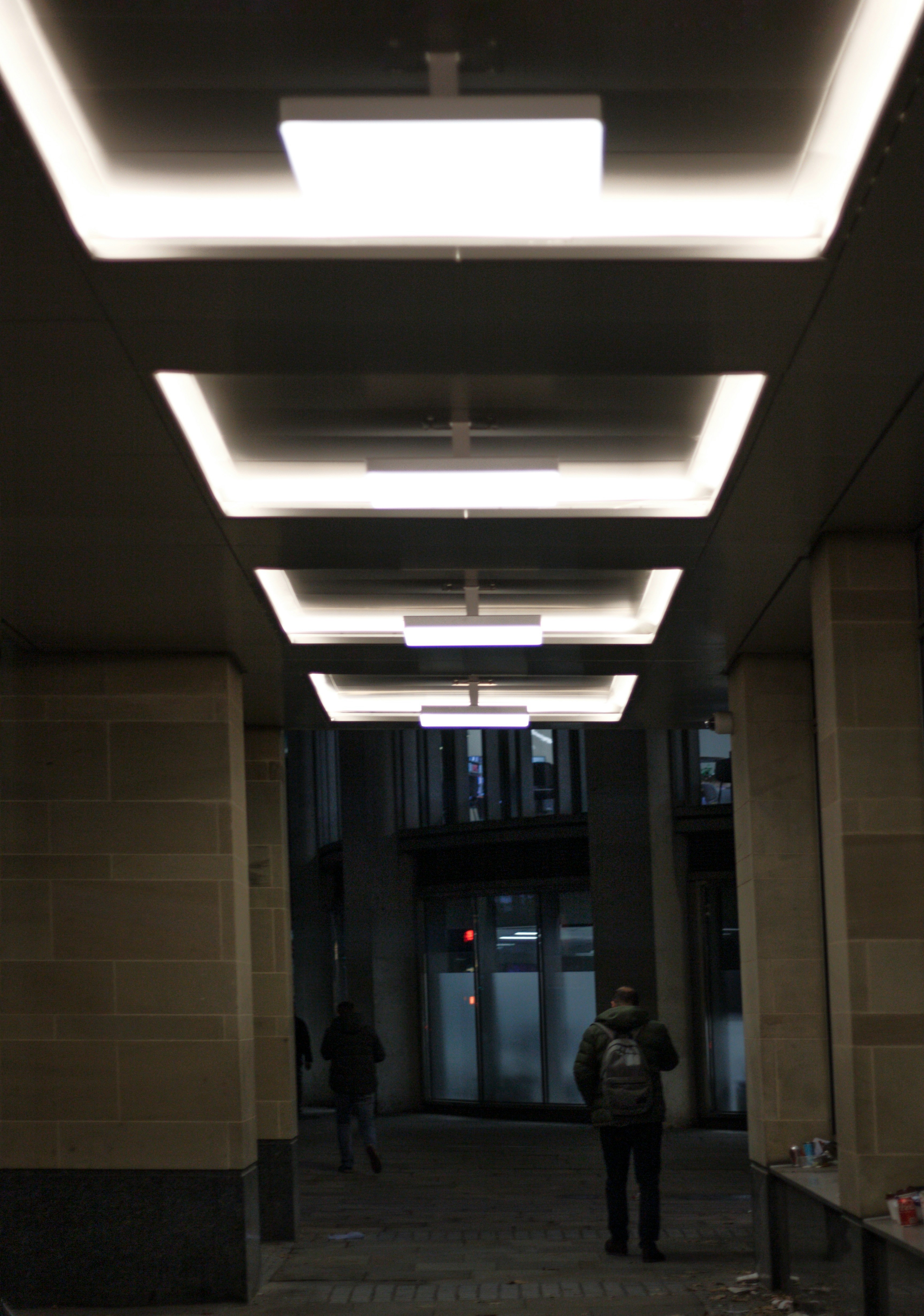 Axis of Light: A Quiet Walk Through an Illuminated Corridor