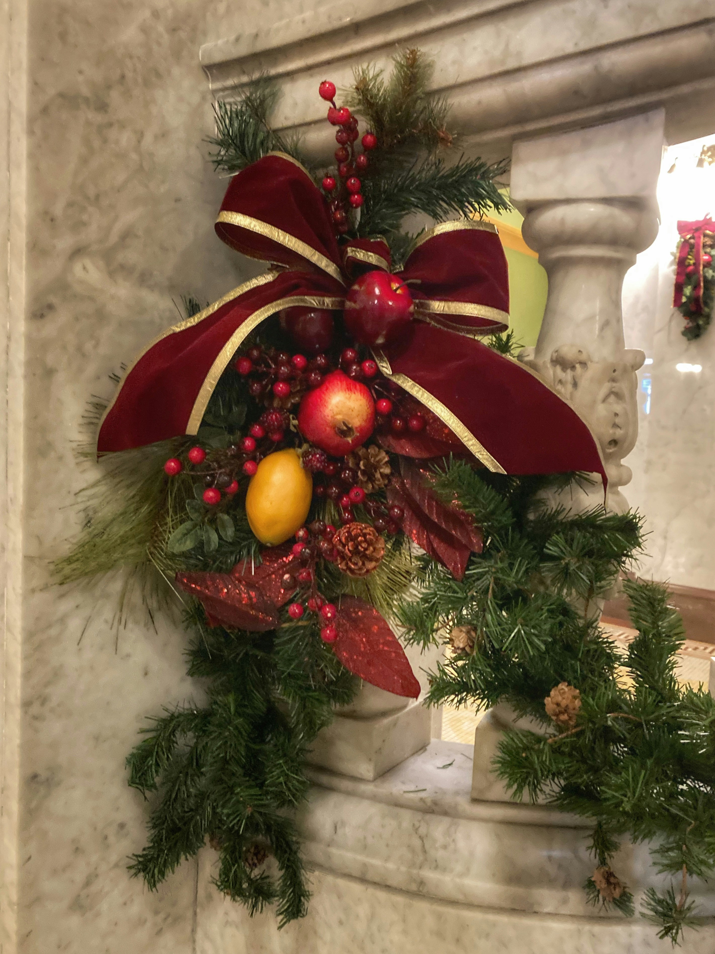 a christmas tree with ornaments