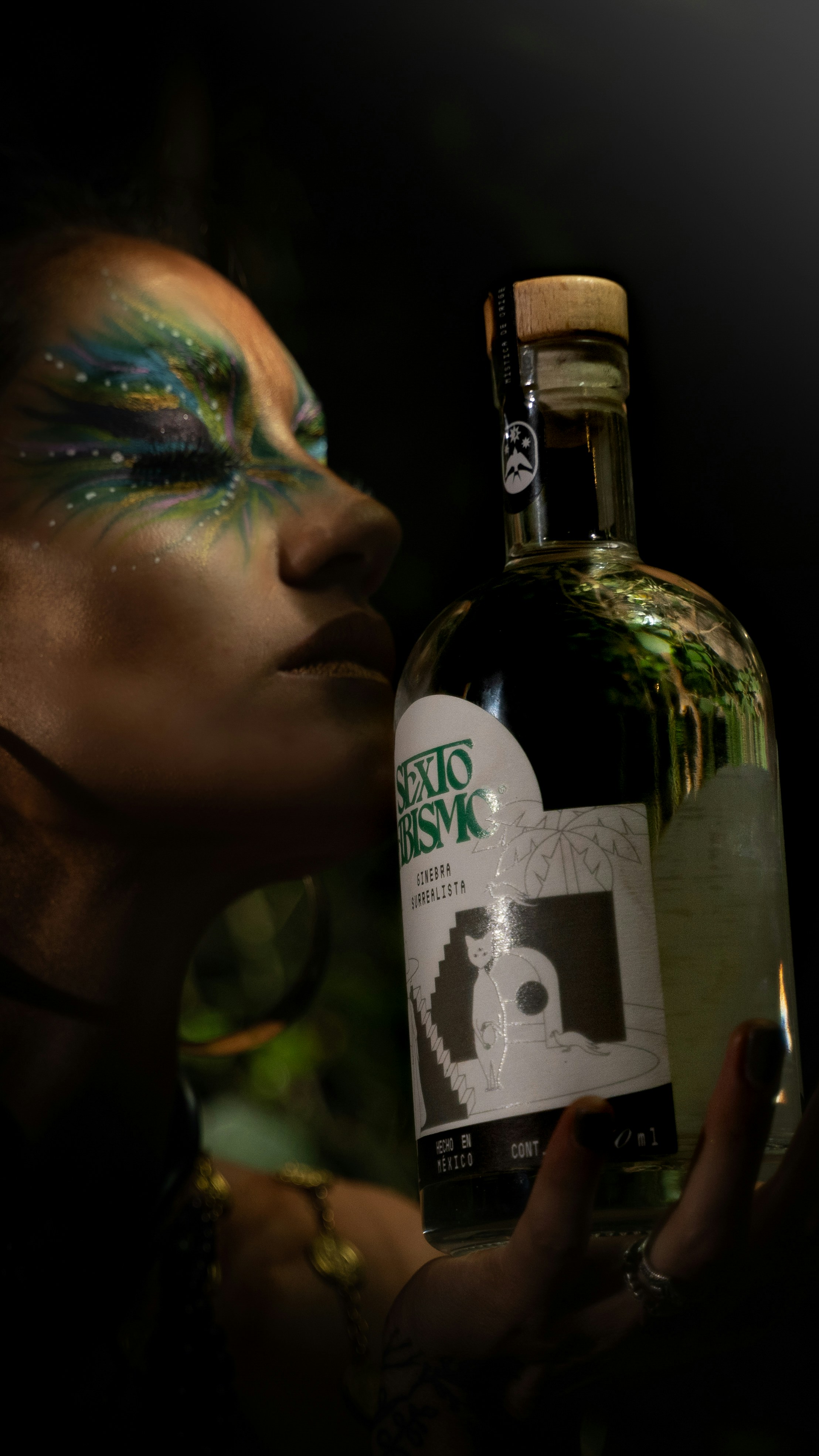 Whispered Glow: FacePaint and a Glowing Bottle