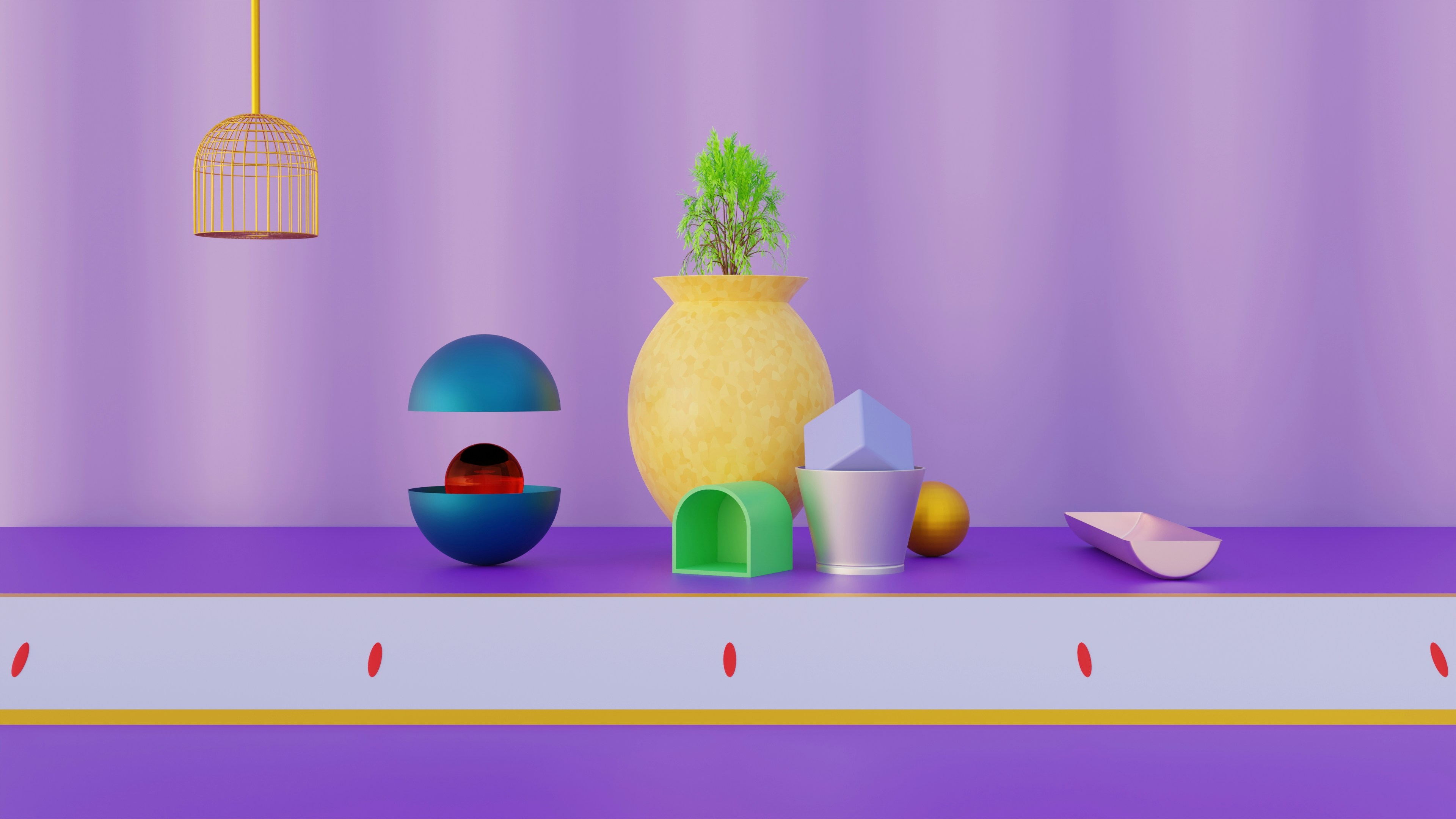 A group of colorful objects on a shelf photo – Free 3d Image on Unsplash