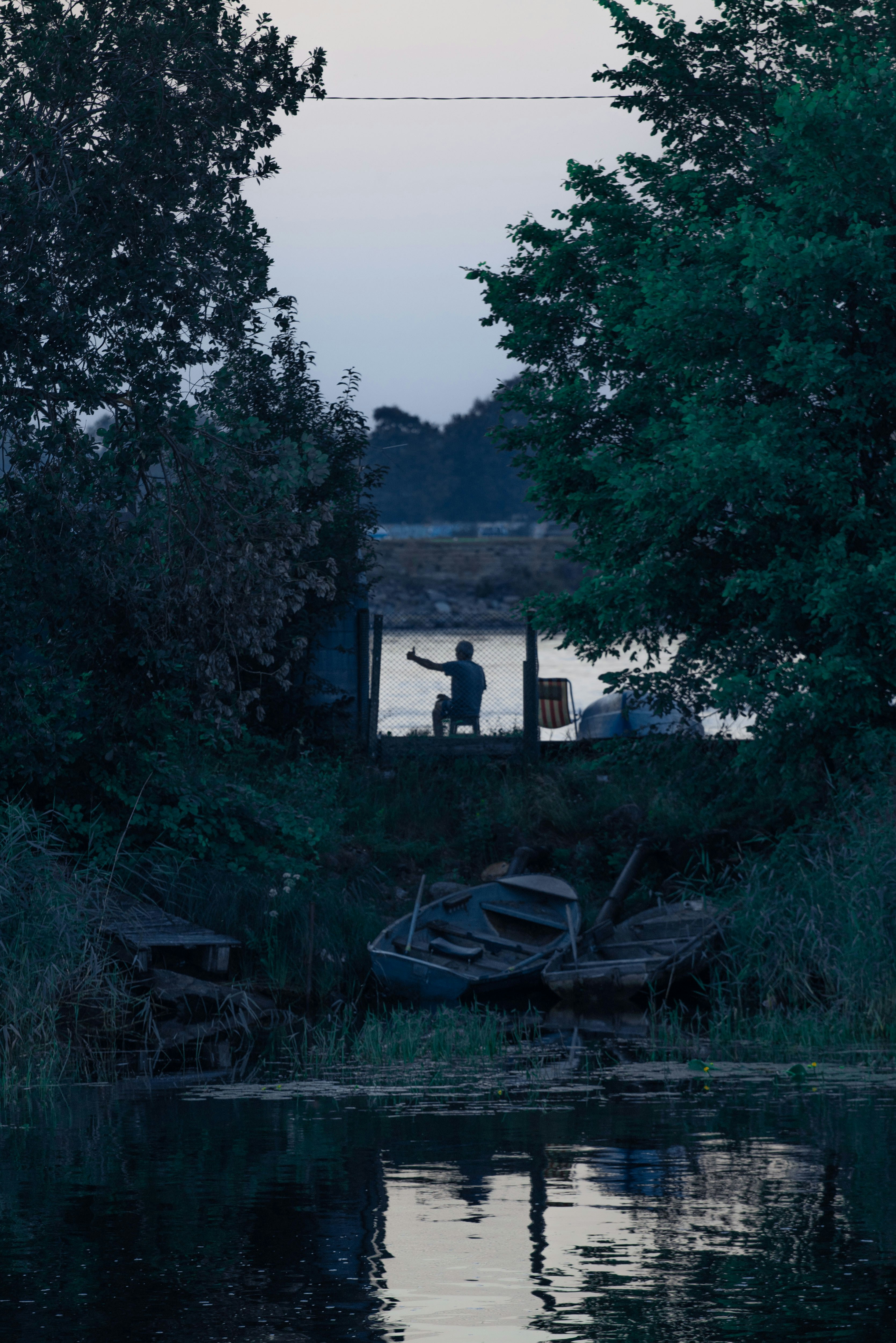 Reflections of Solitude by the Water's Edge