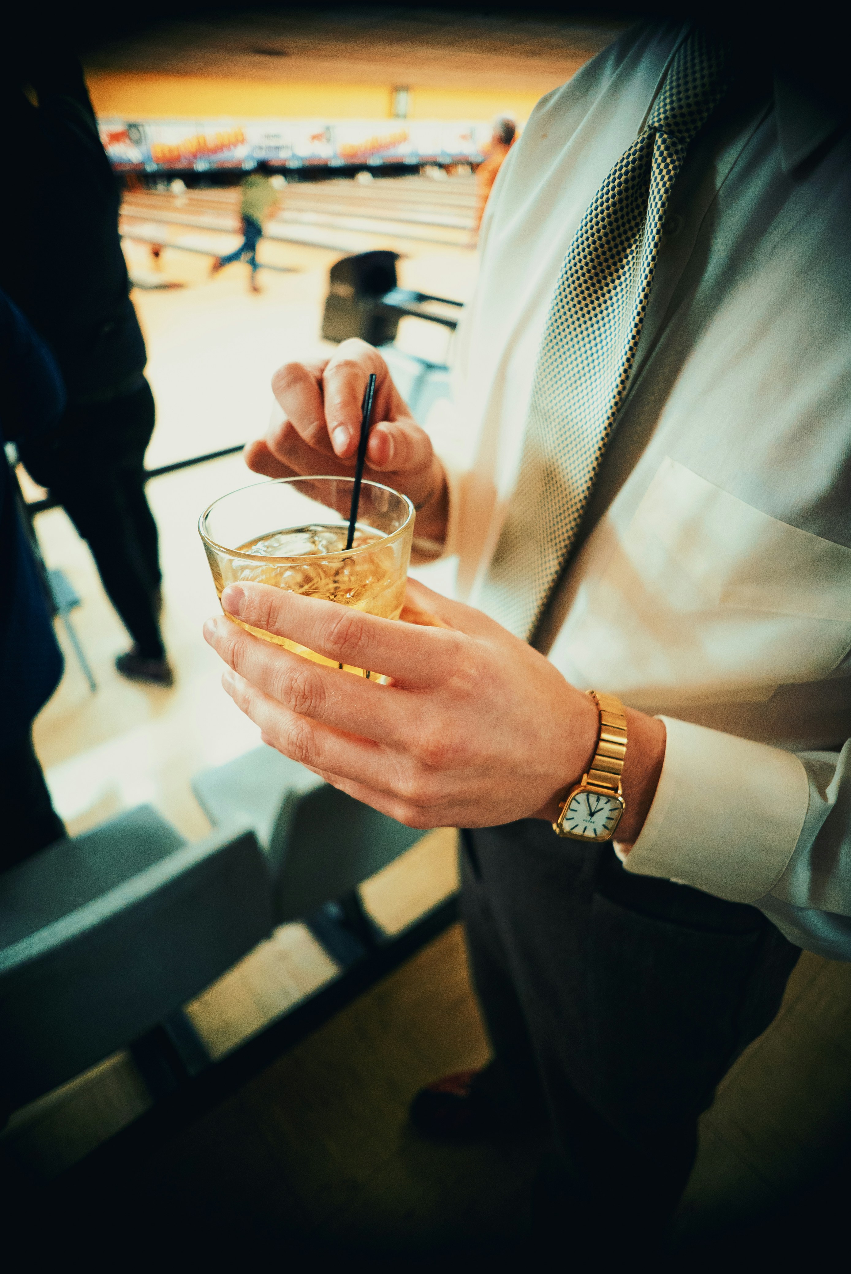 Sip of Spotlight: A Well-Dressed Moment at the Court